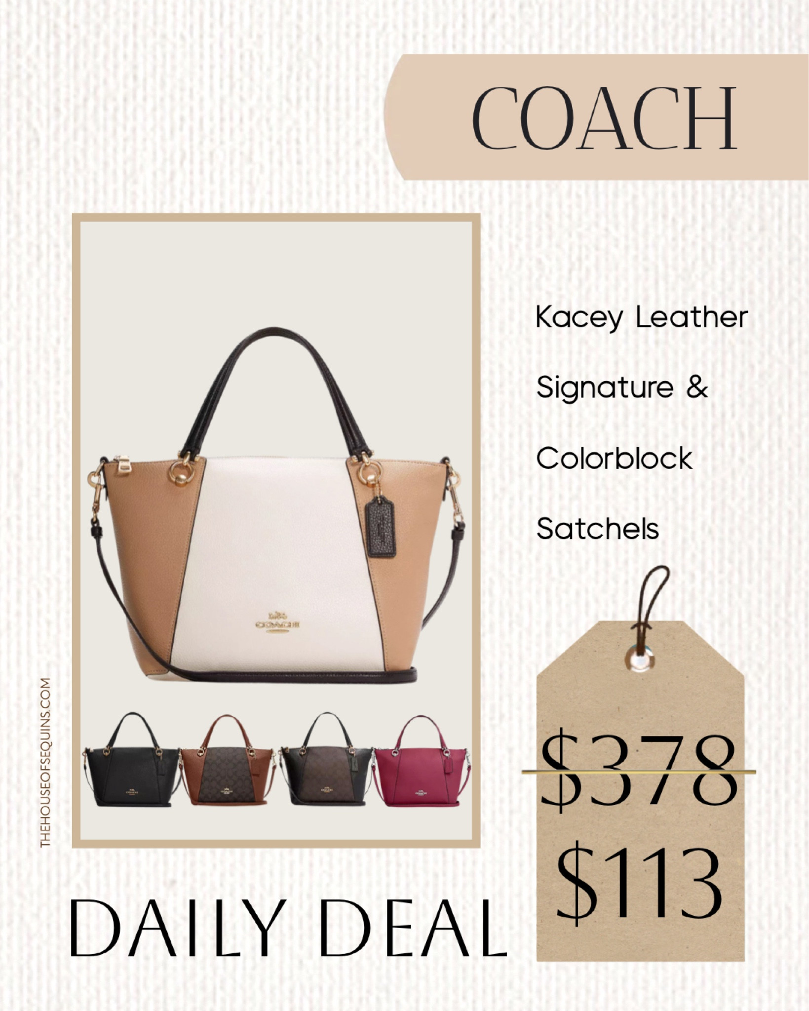 Kacey Satchel In Signature Canvas curated on LTK
