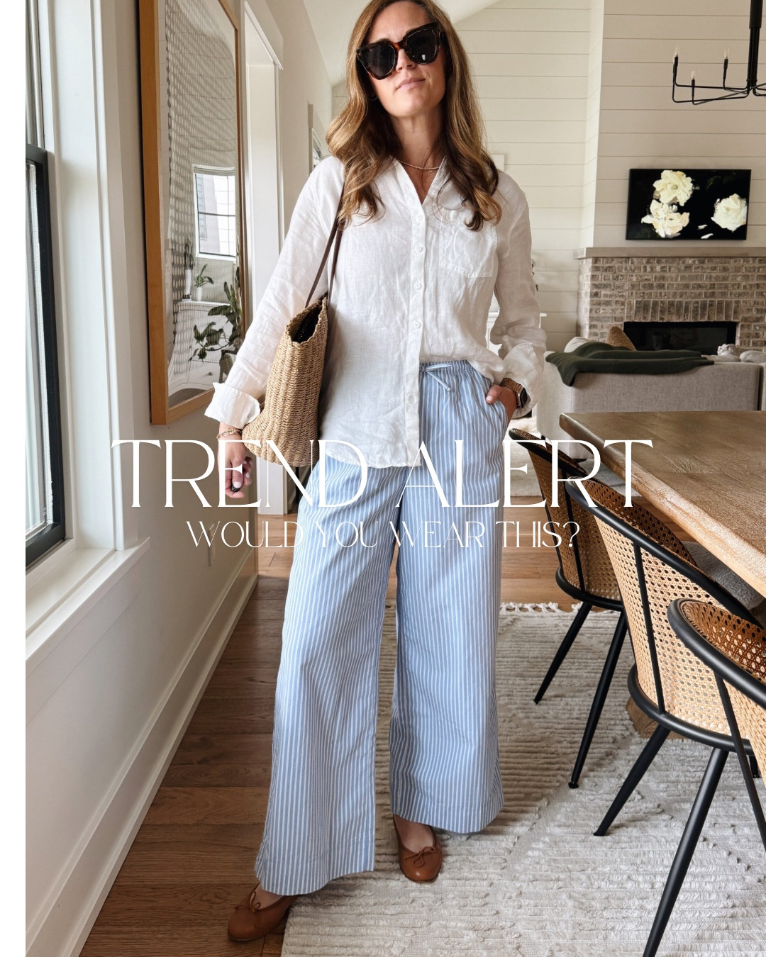 High-Waisted Poplin Super Wide-Leg … curated on LTK