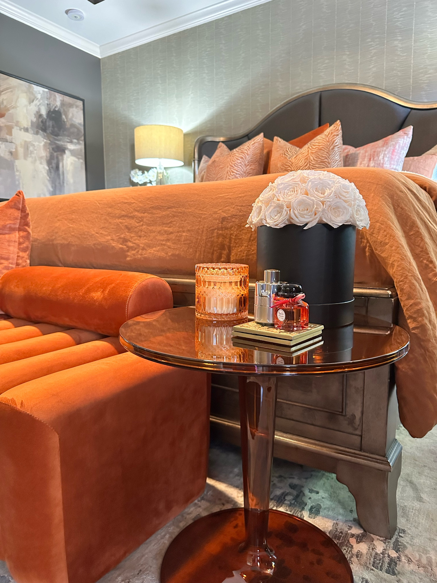 Acrylic End Table Amber Modern … curated on LTK