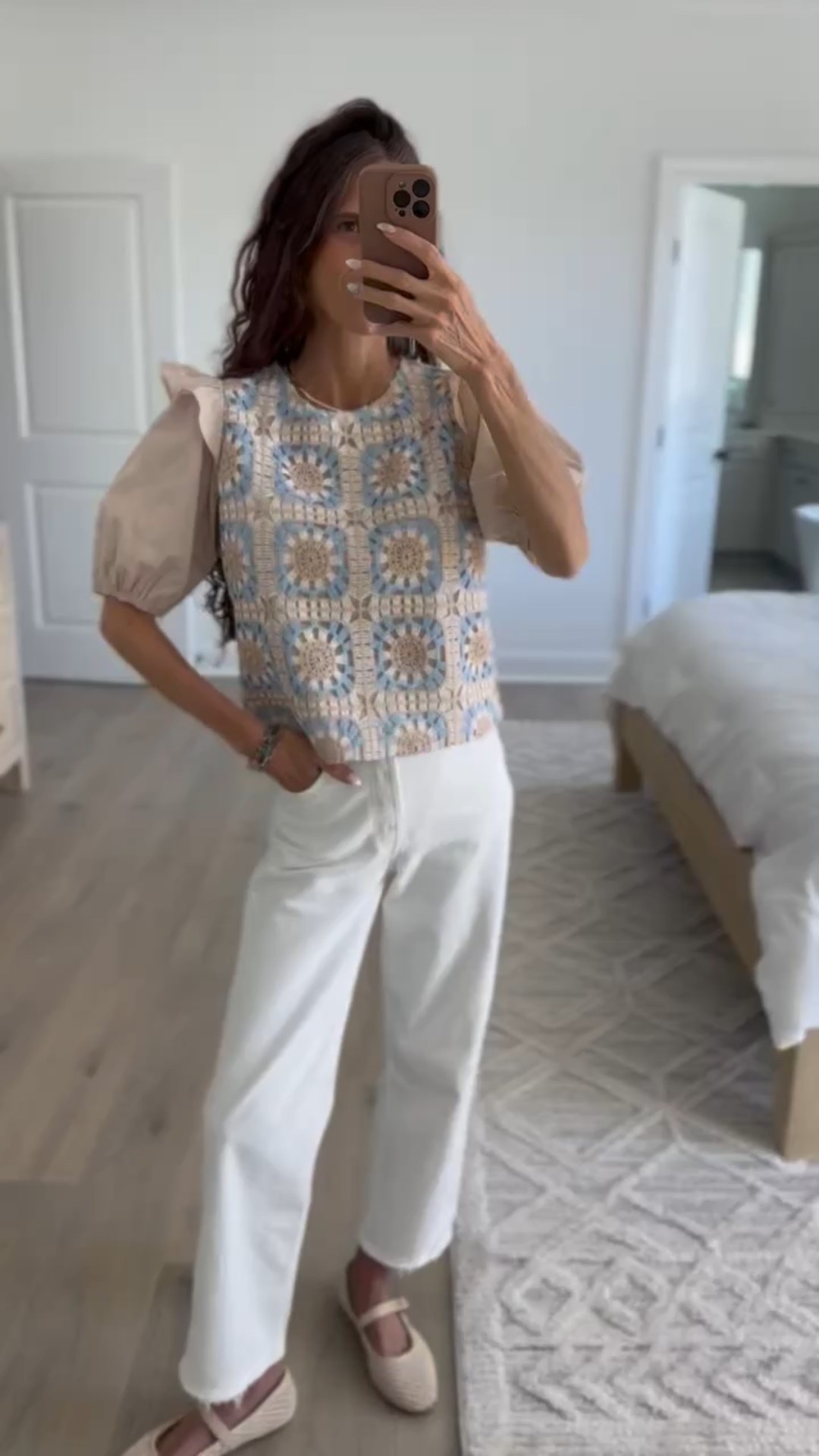 Jen7 Cropped Wide Leg Distressed … curated on LTK