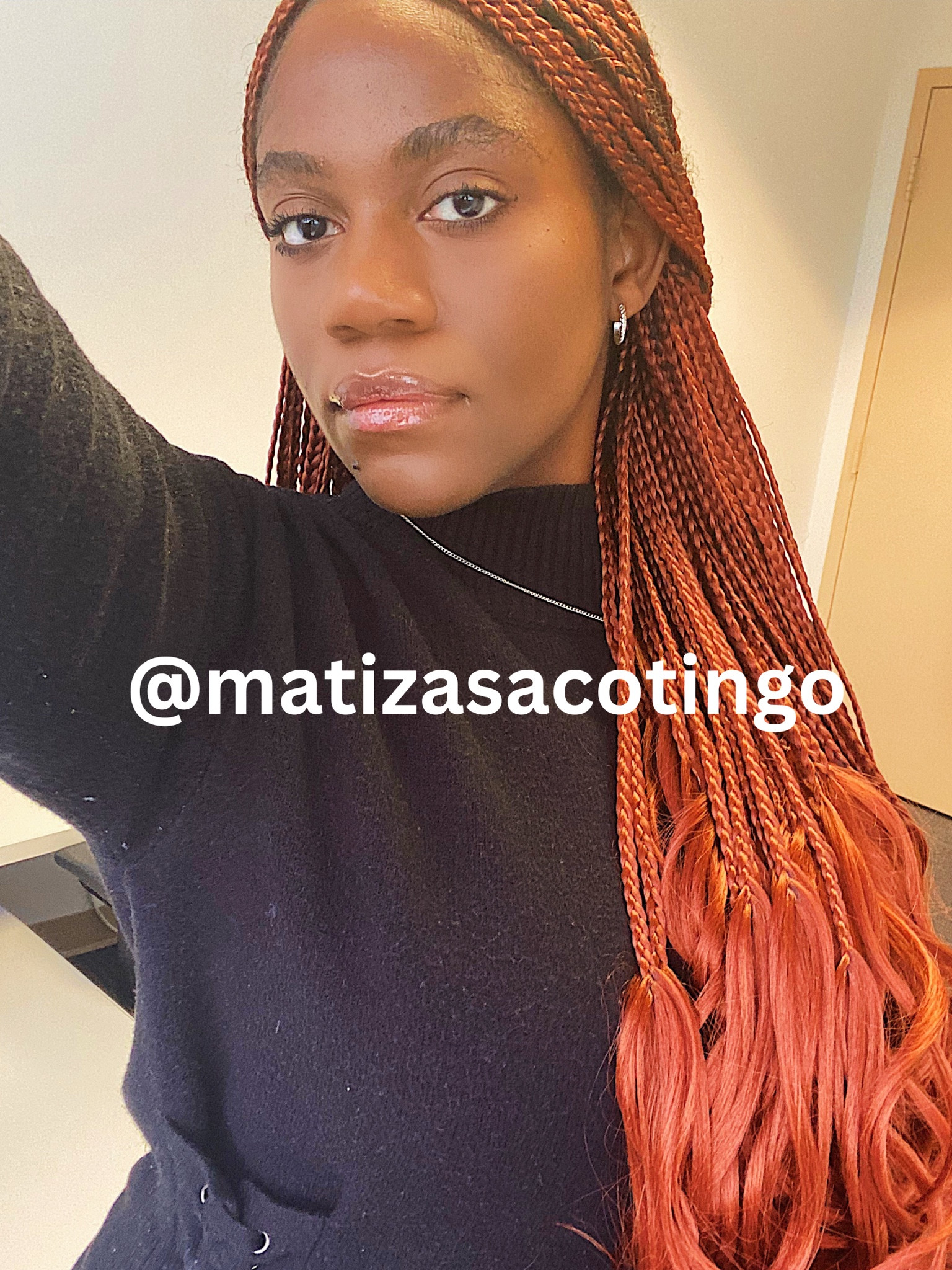 Burnt Orange Box Braids