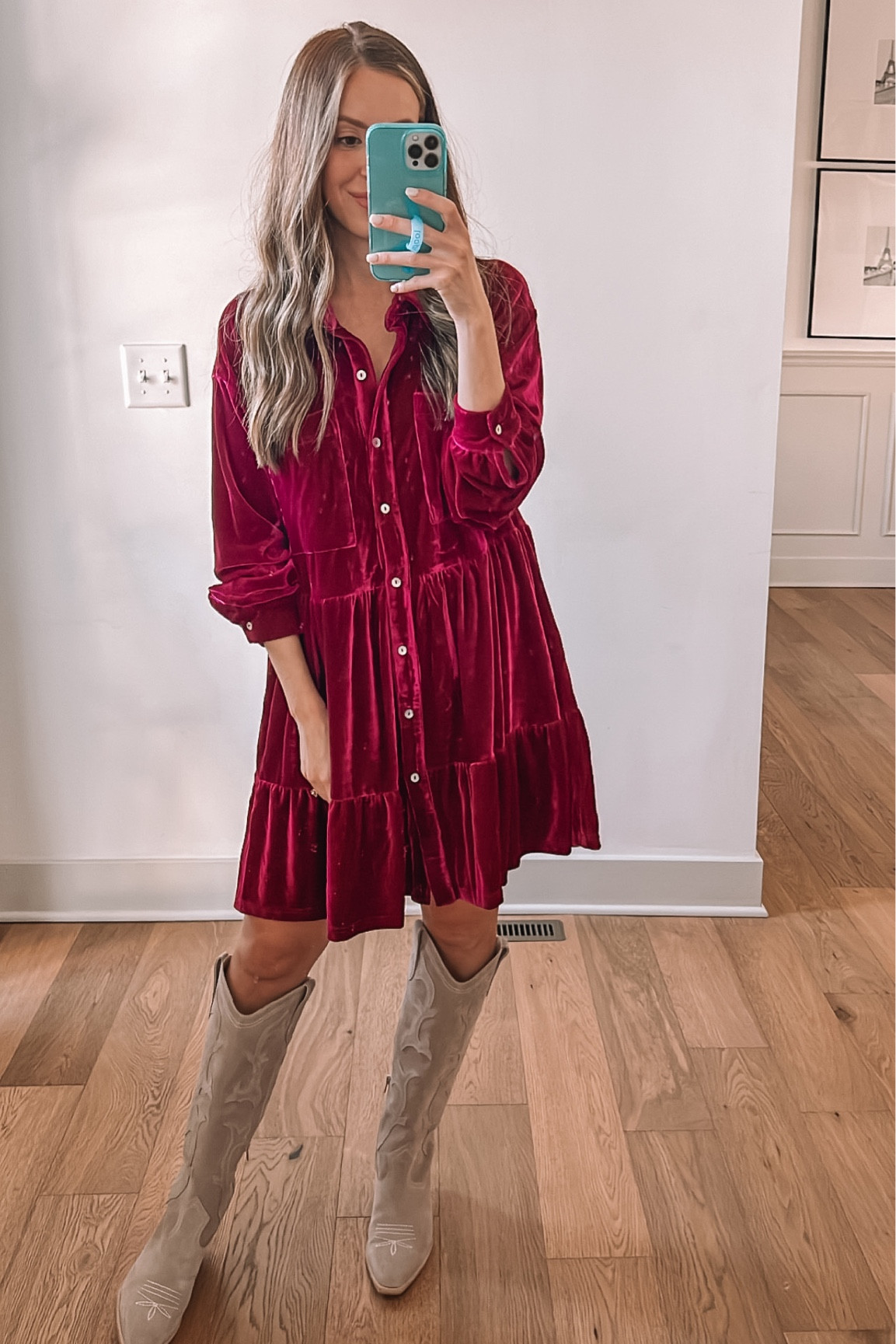 Flaming Embers Berry Faux Velvet … curated on LTK