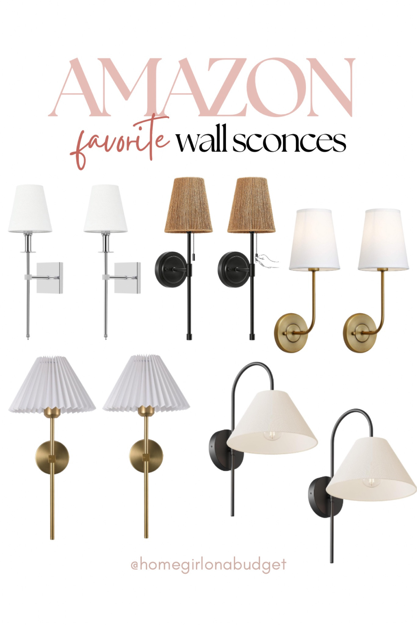 Chrome Wall Light Set of two, Wall … curated on LTK