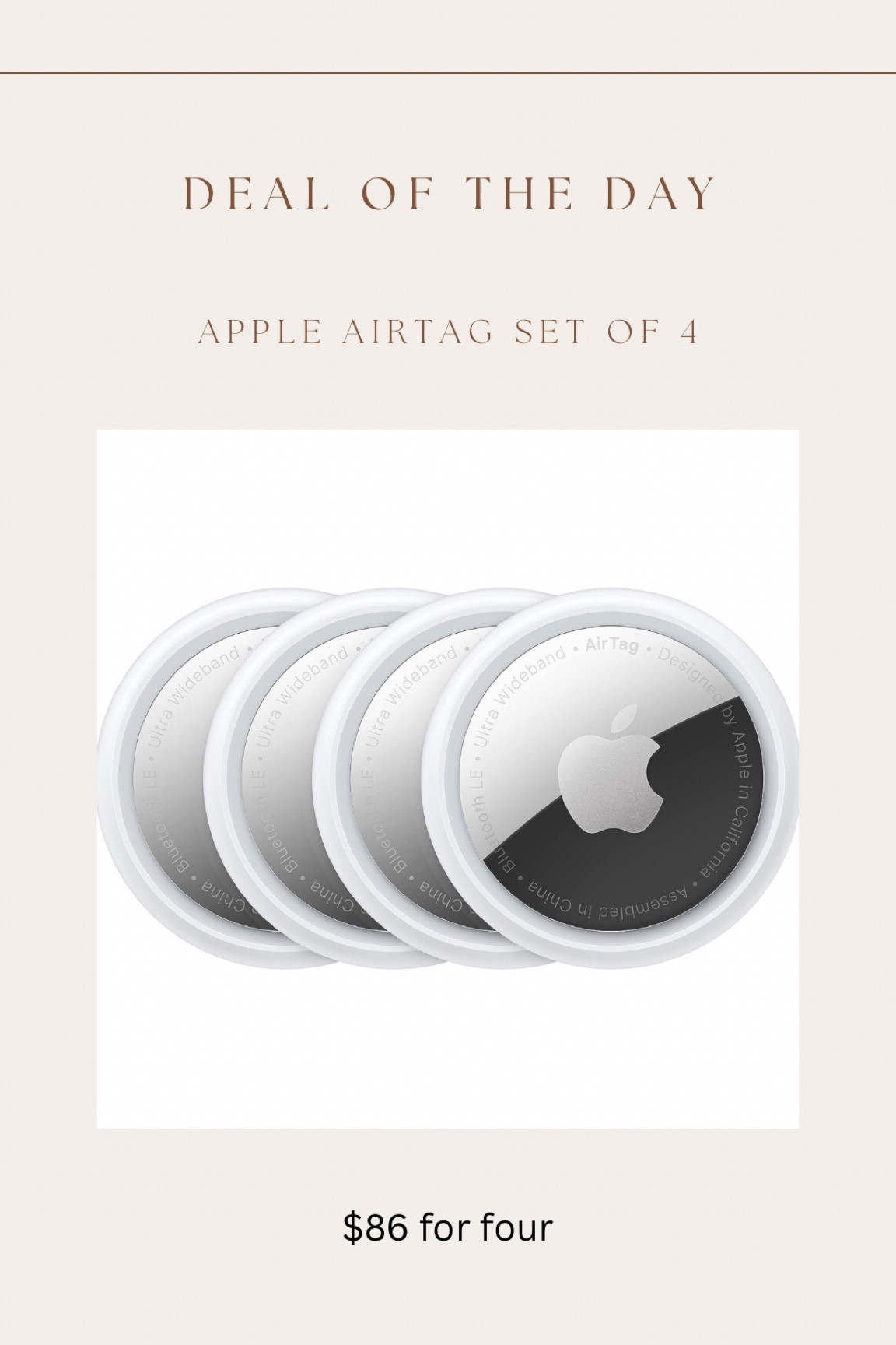 Apple AirTag 4 Pack curated on LTK