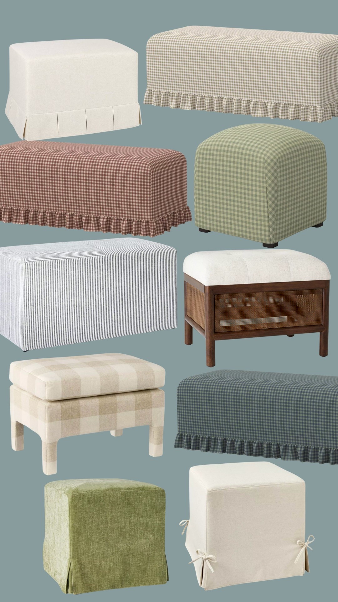 Lynwood Slipcover Cube Ottoman - … curated on LTK