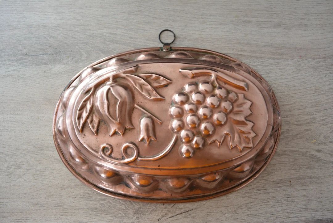 Vintage copper cake mold, oval … curated on LTK