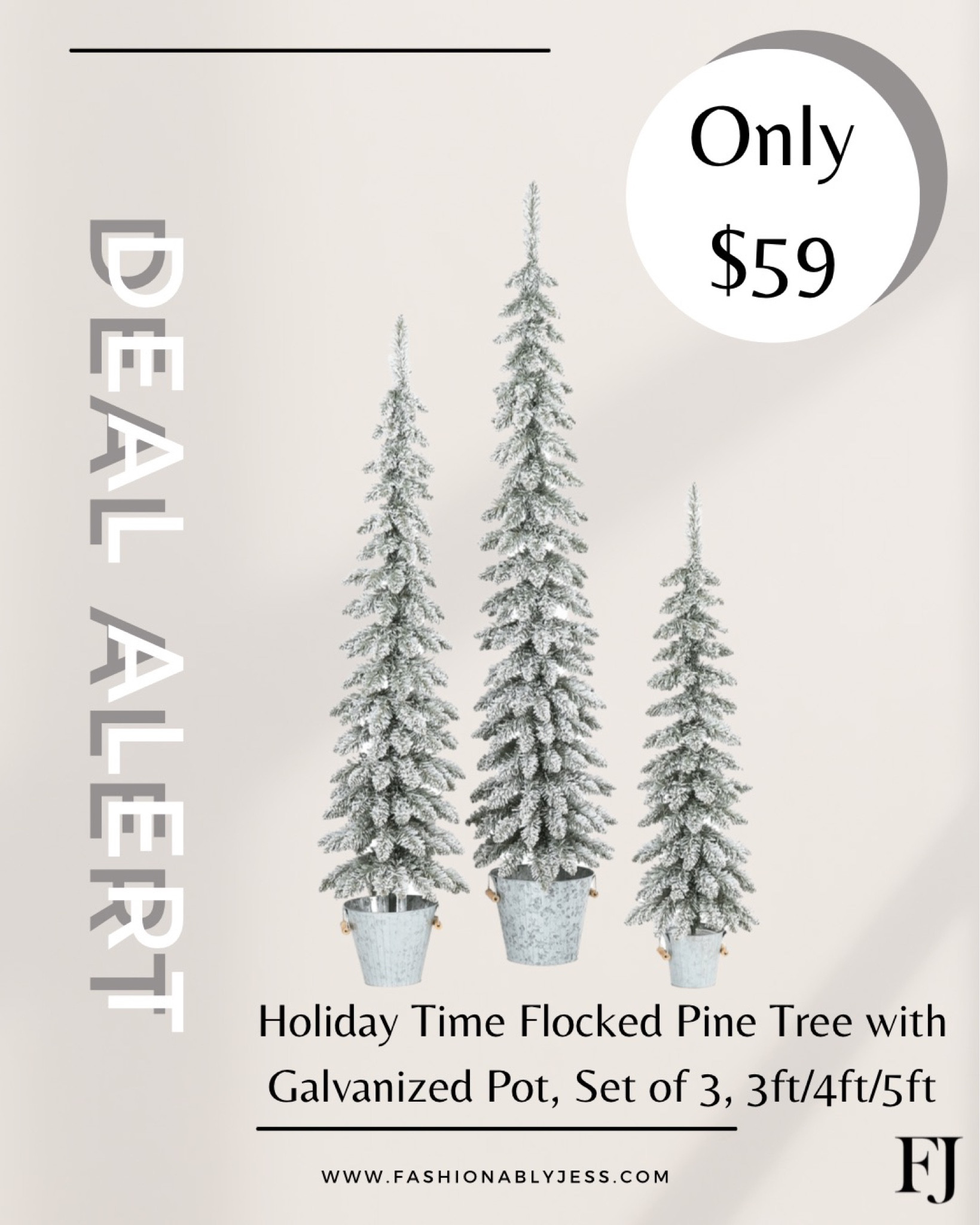 Holiday Time Flocked Pine Tree … curated on LTK