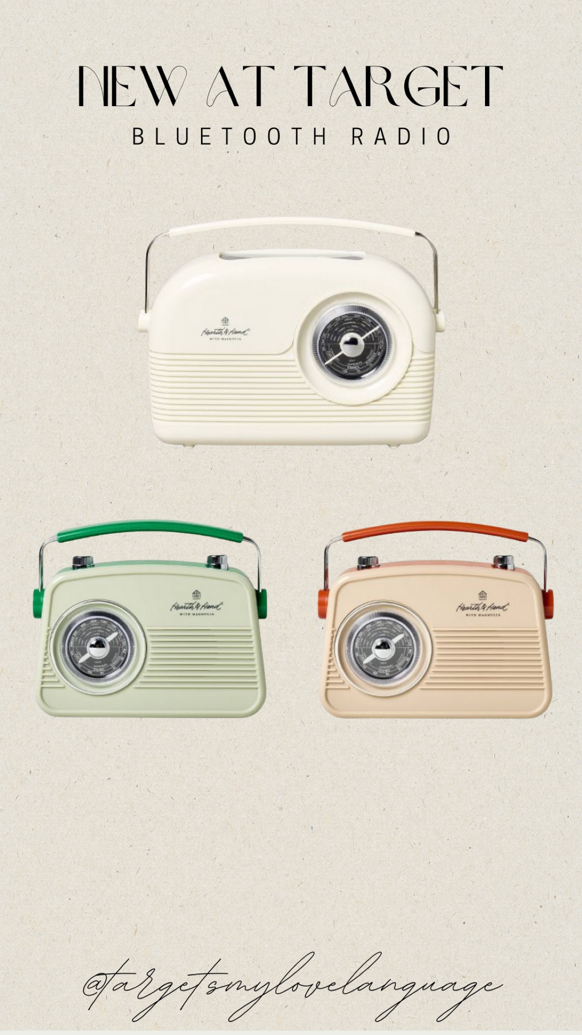 Portable AM/FM Bluetooth Radio … curated on LTK