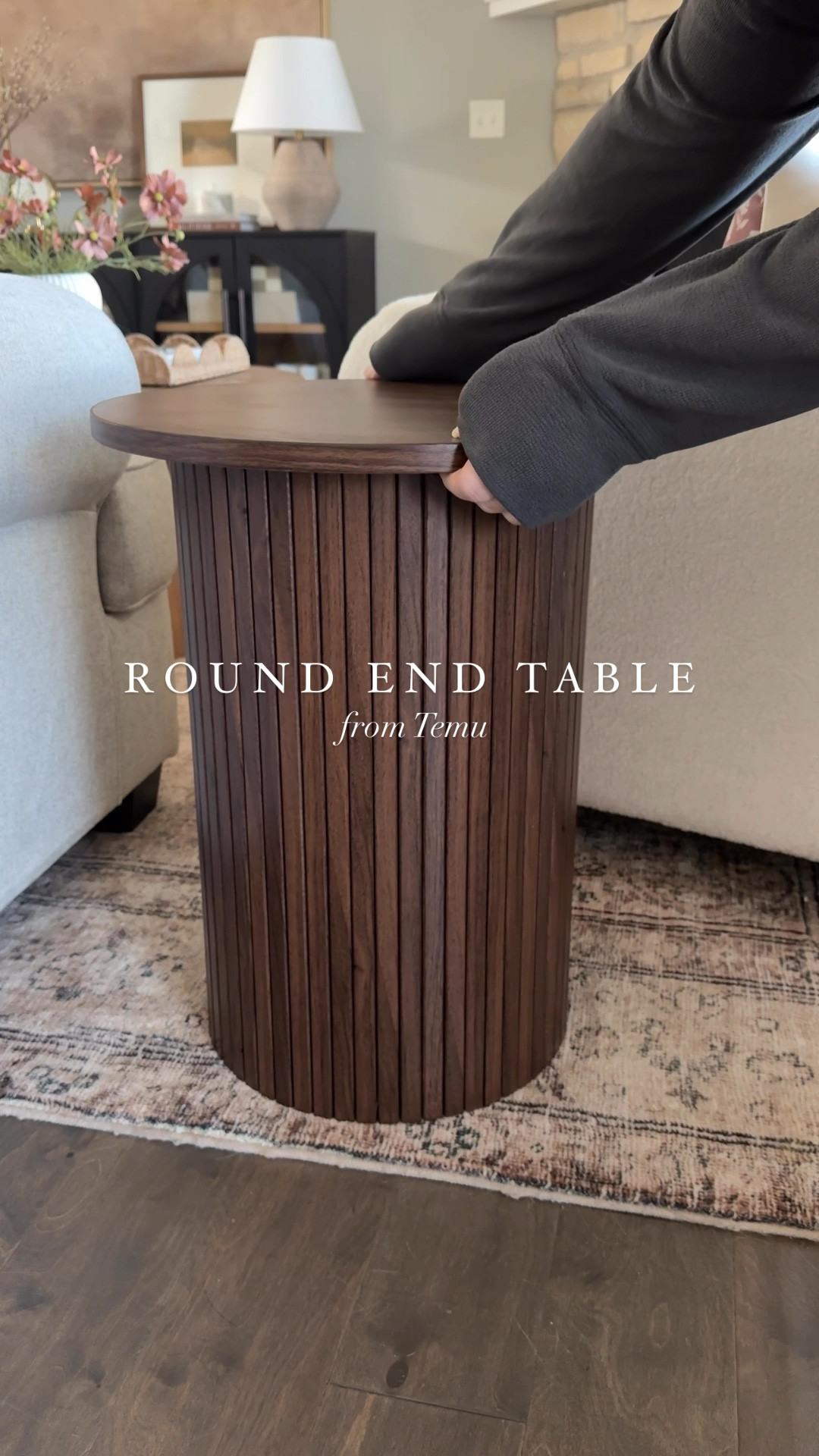 round fluted end table small … curated on LTK