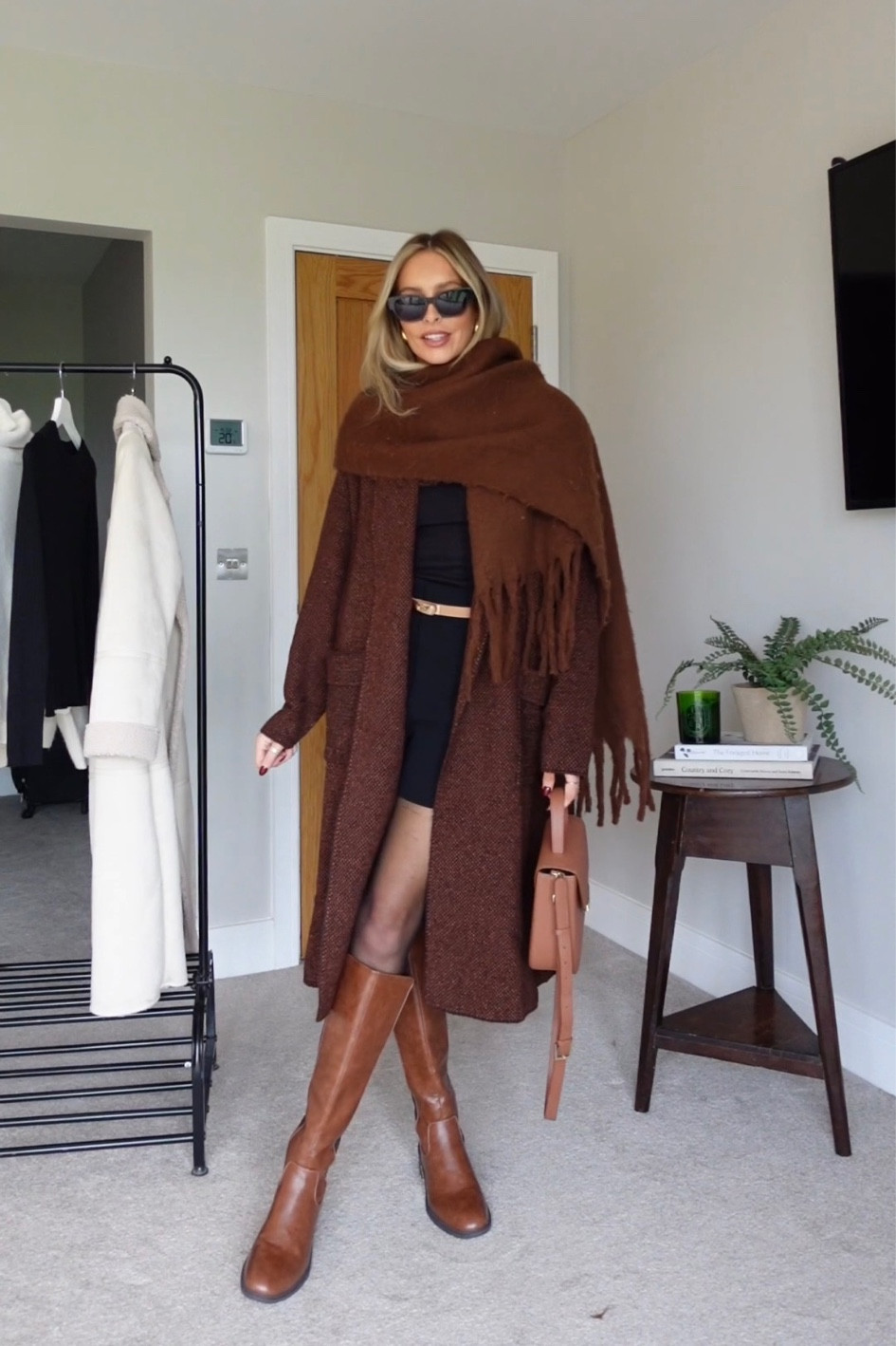 Tan Leather-Look Knee High Metal … curated on LTK