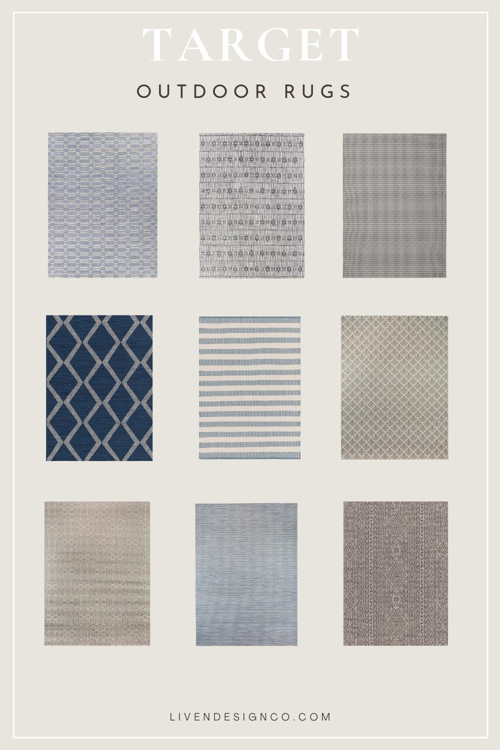 Offset Geo Outdoor Rug - Threshold™ curated on LTK