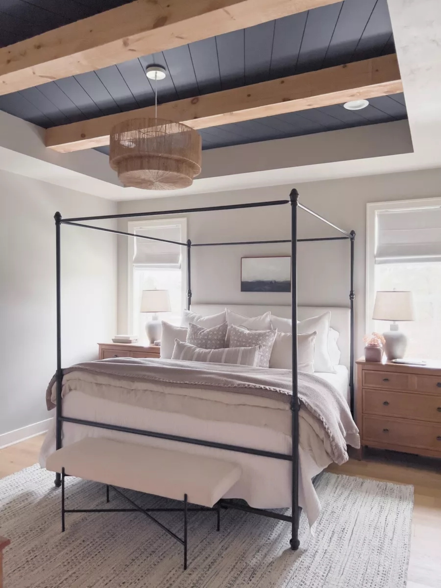 Antonia Metal Canopy Bed curated on LTK