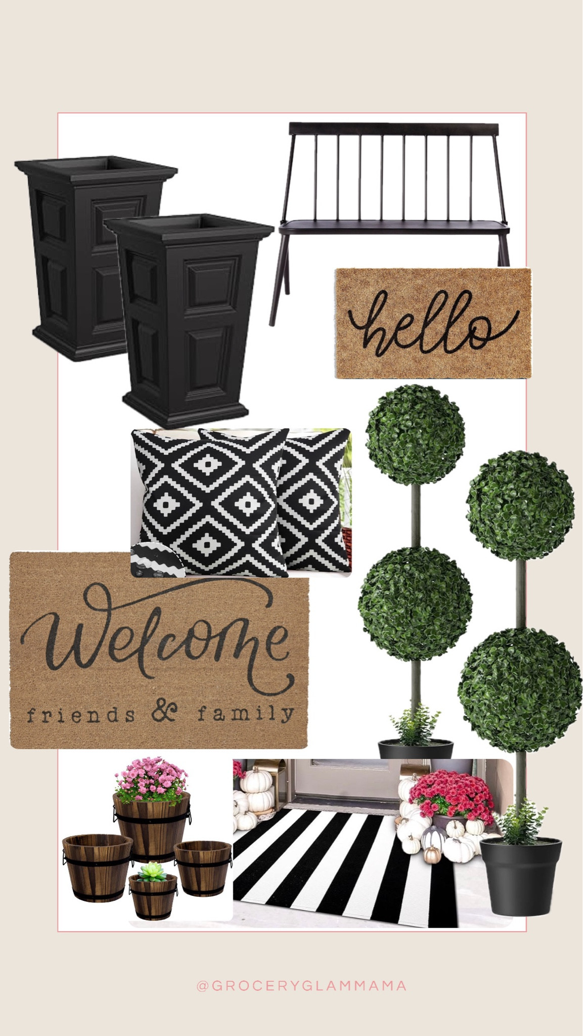 Windsor Metal Stack Patio Bench … curated on LTK