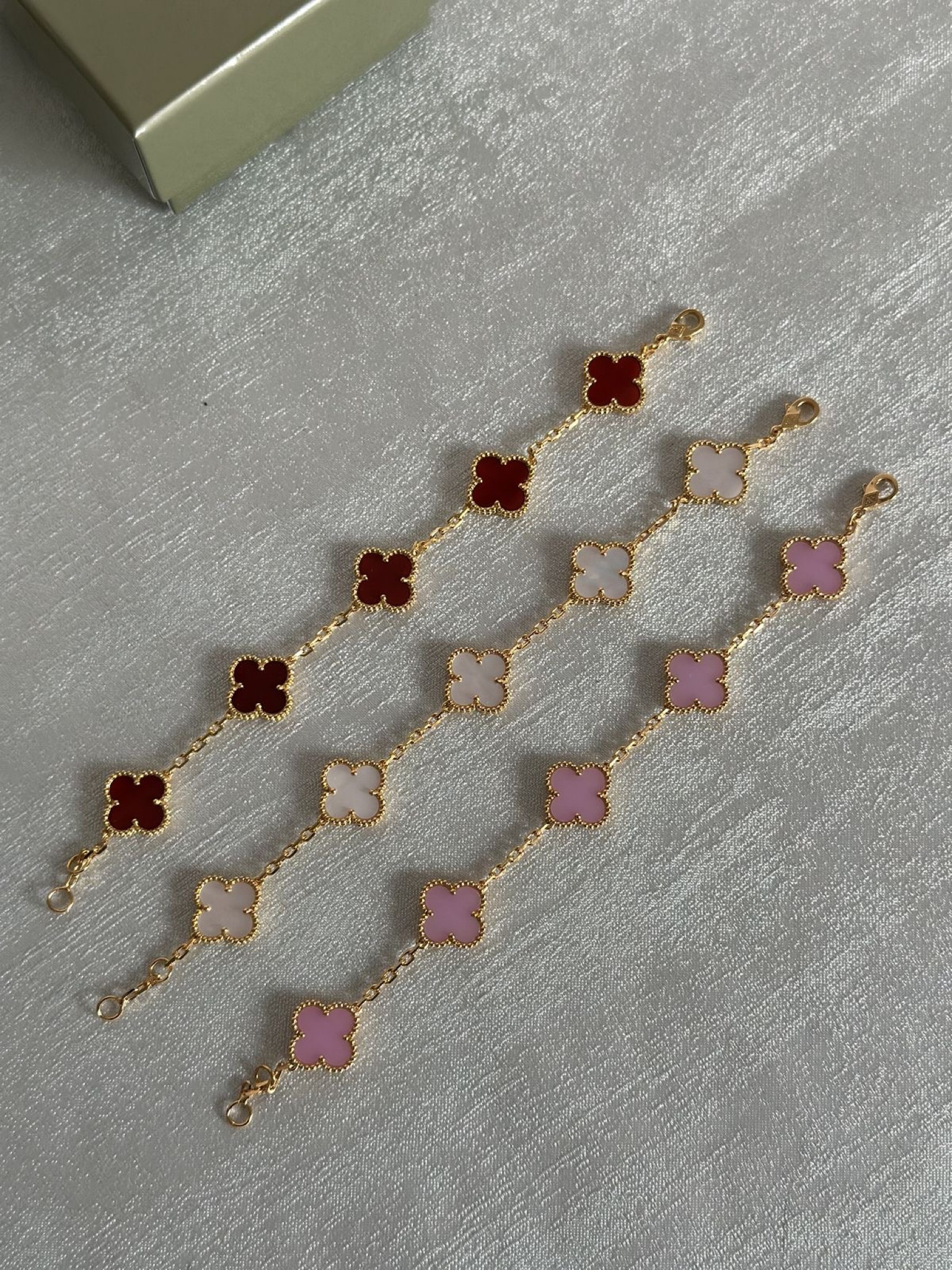 Lady Designer clover bracelet pink … curated on LTK