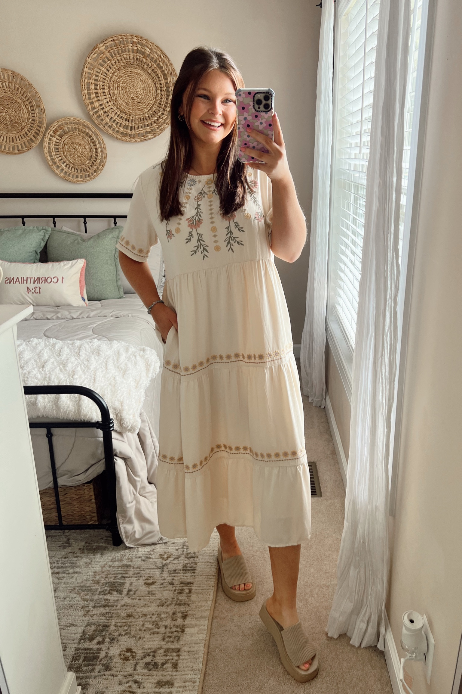 Tiered Embroidered Dress curated on LTK