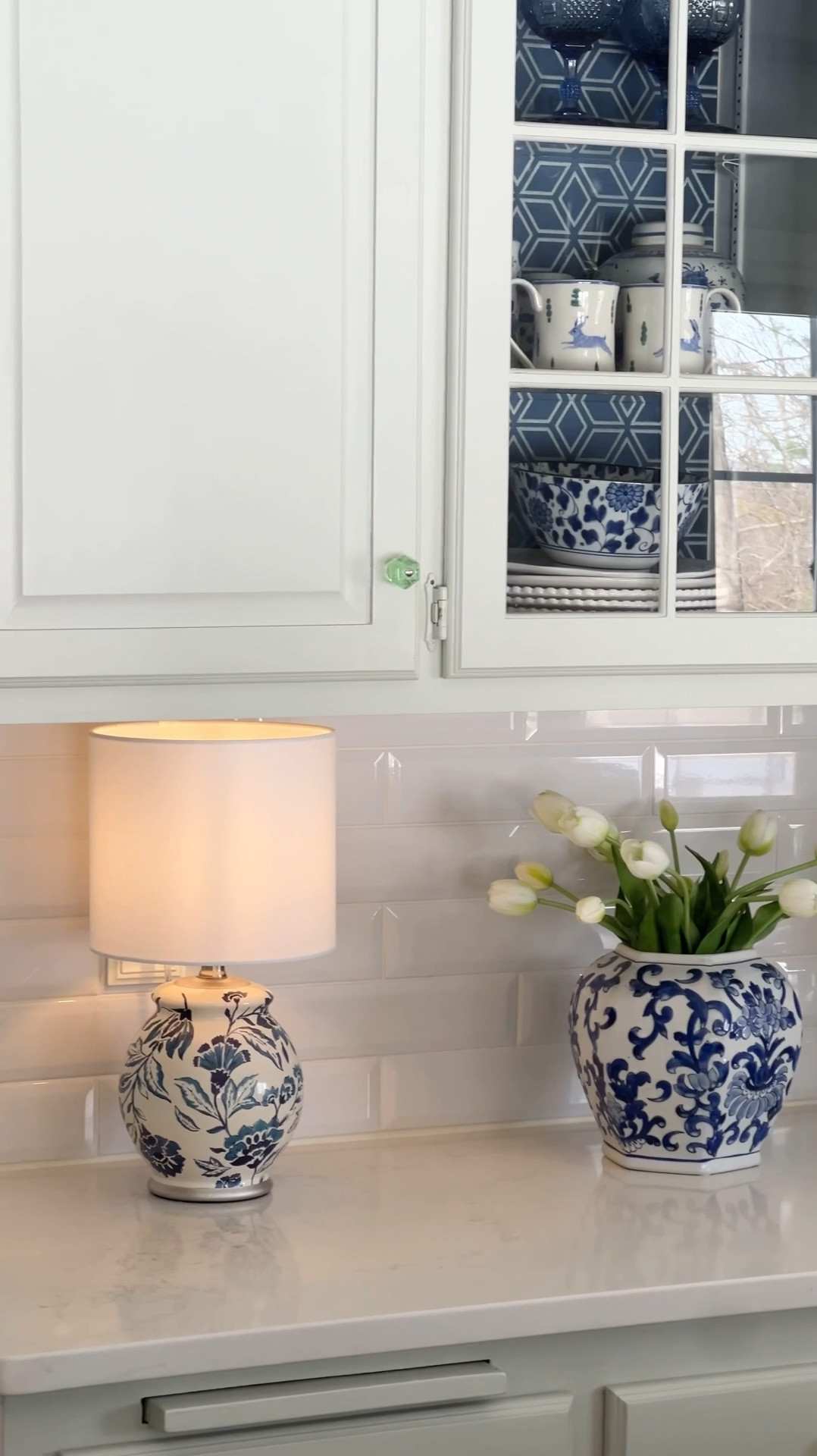 BHG Floral Ceramic Lamp with Shade curated on LTK