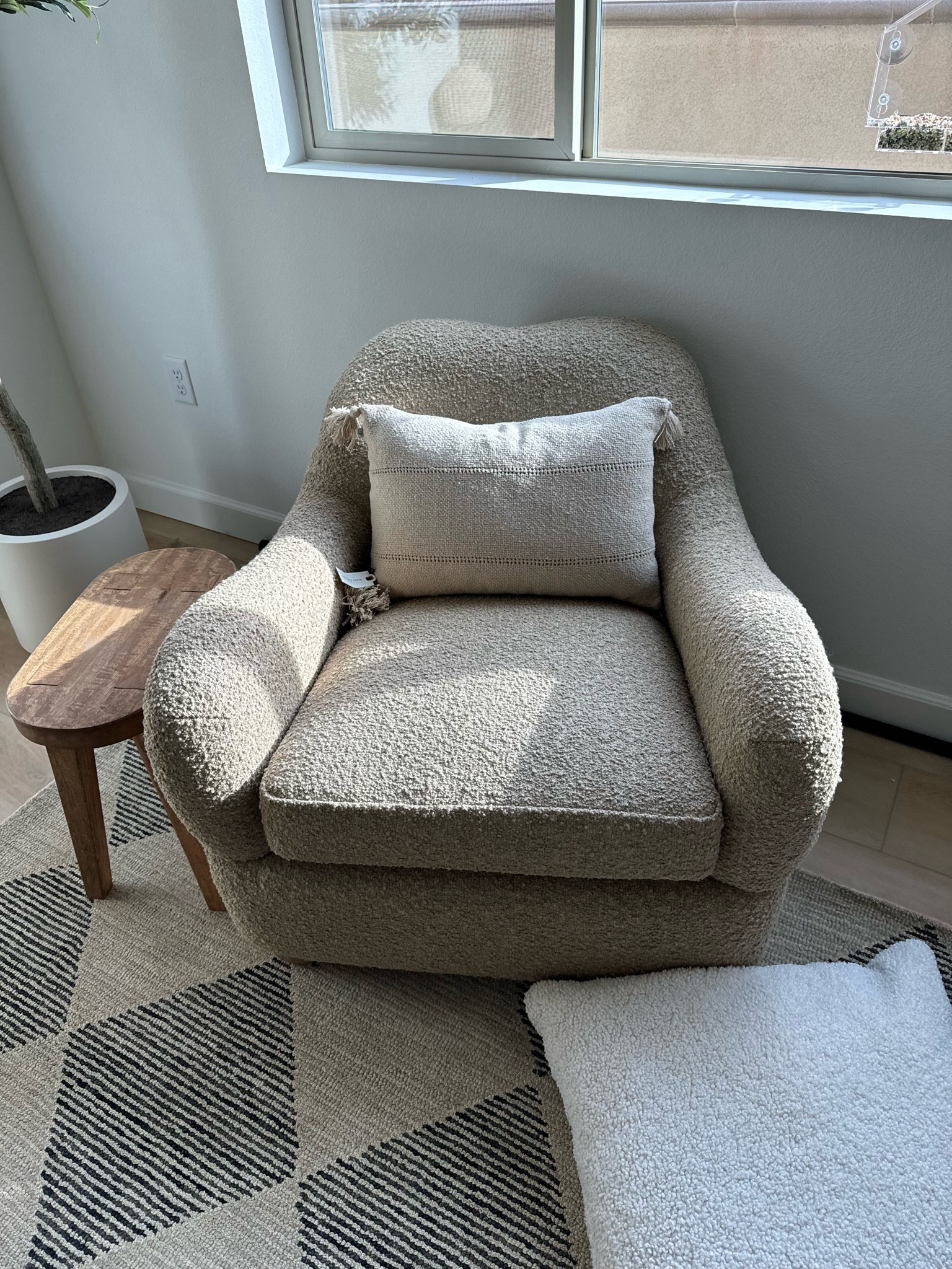 Bacio Camel Boucle Lounge Chair … curated on LTK