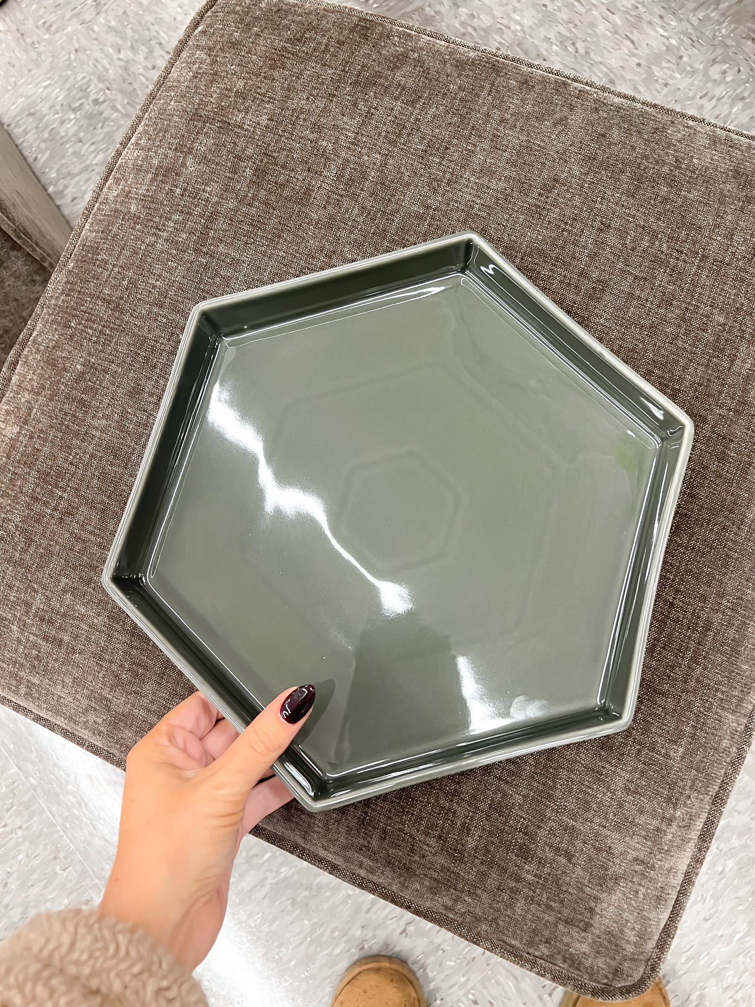 Ceramic Reactive Glaze Tray Green … curated on LTK