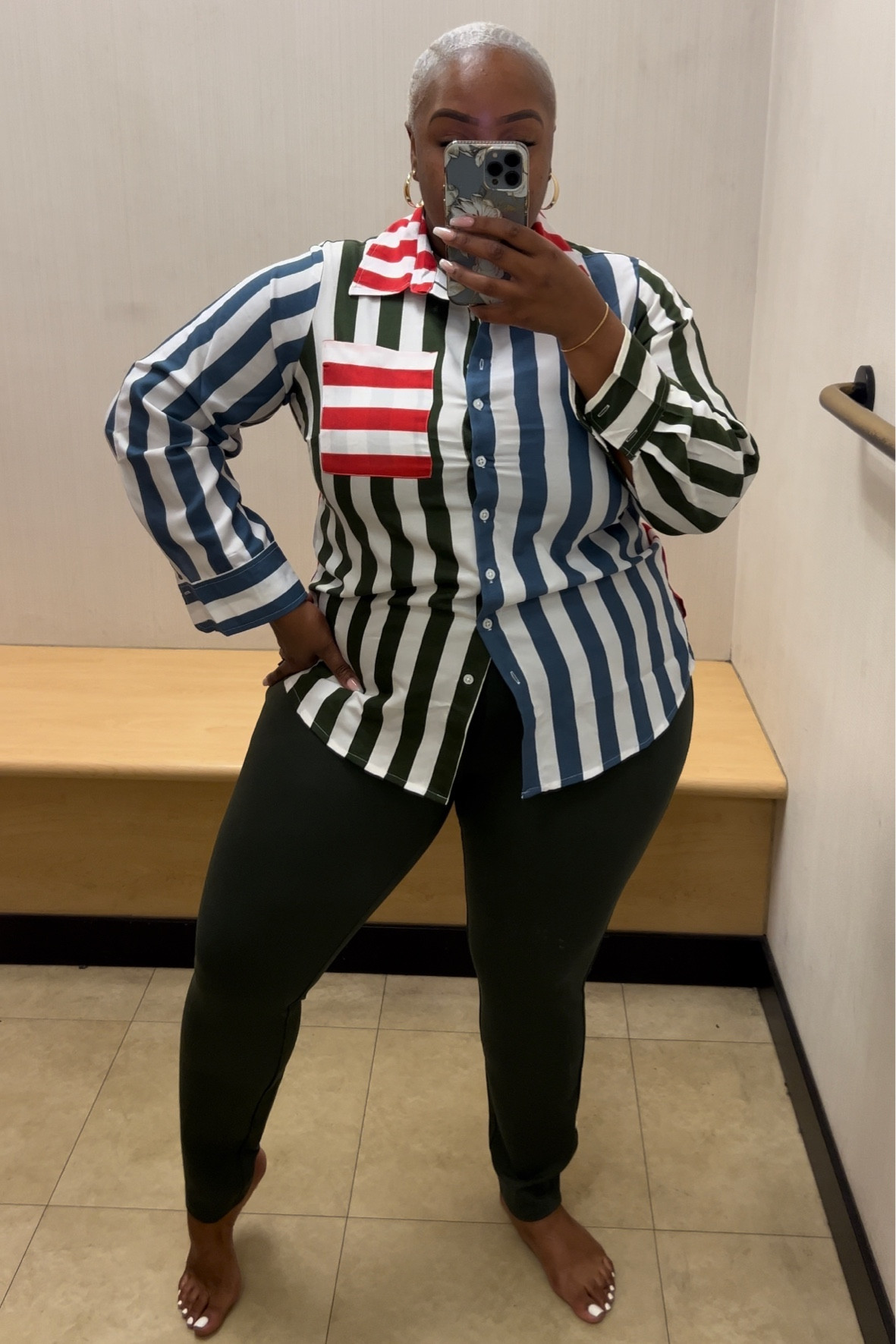 Striped Poplin Collared Shirt curated on LTK