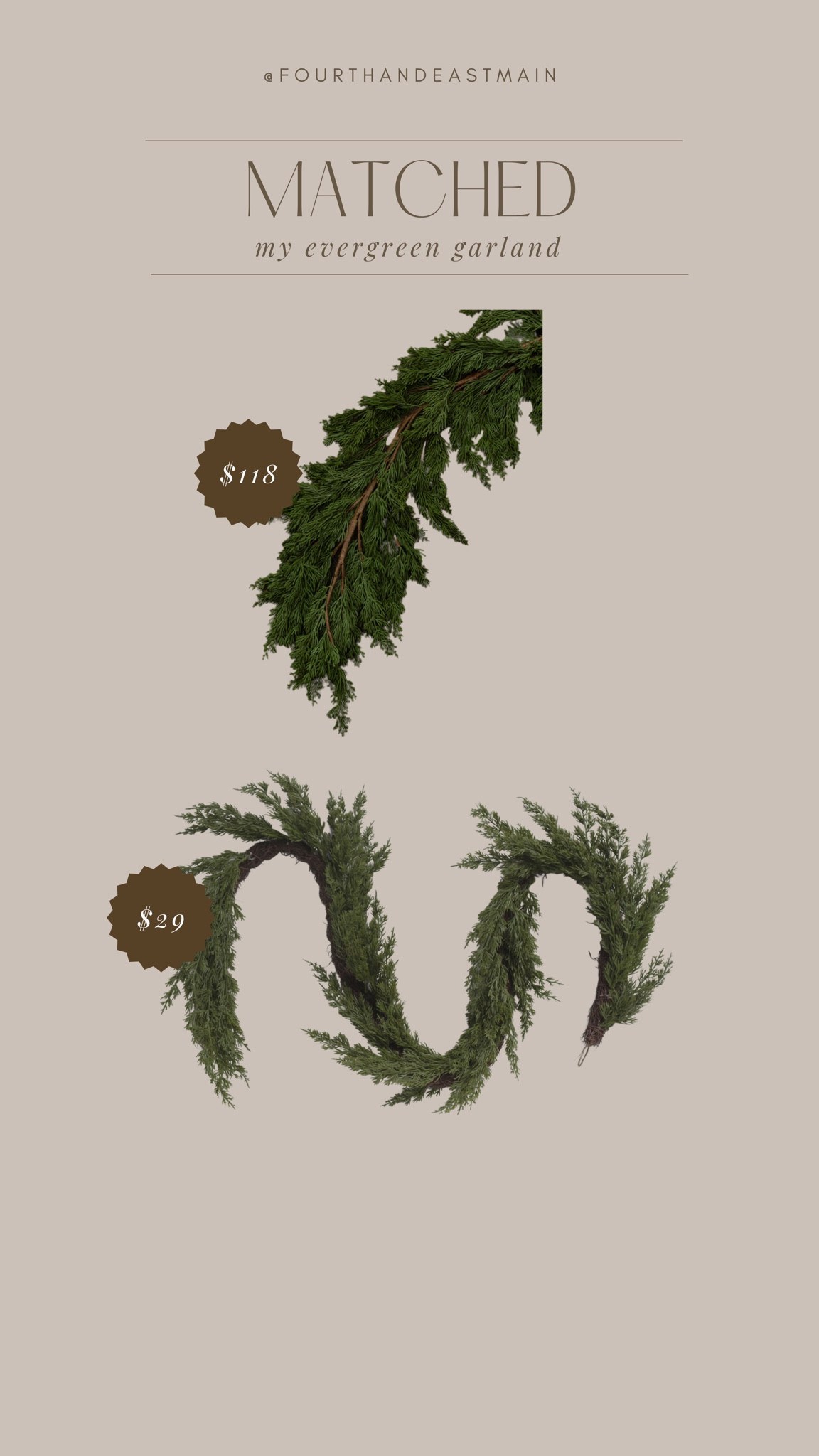 6ft Real Touch Garland curated on LTK