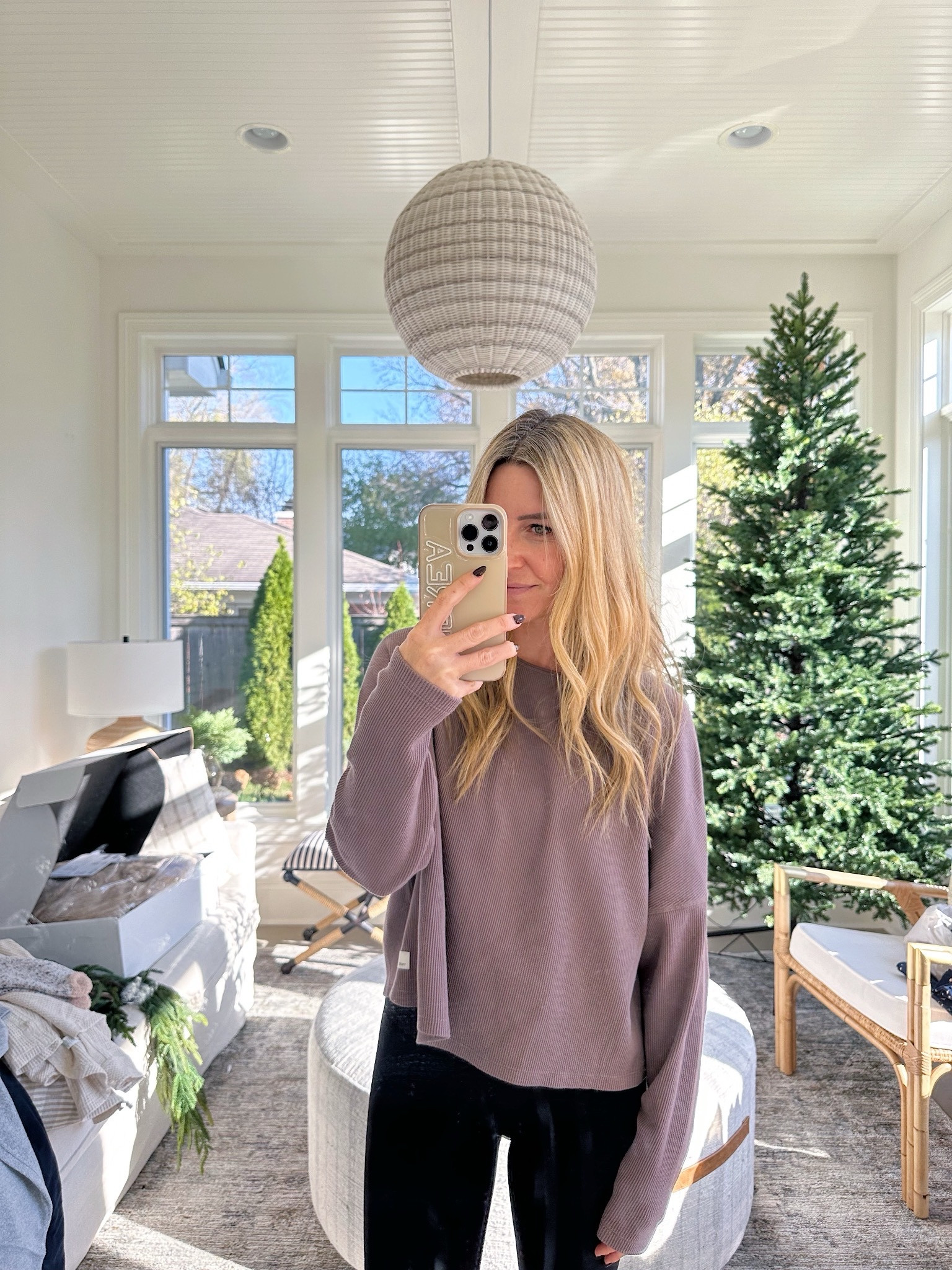 Slouchy Waffle Crew curated on LTK