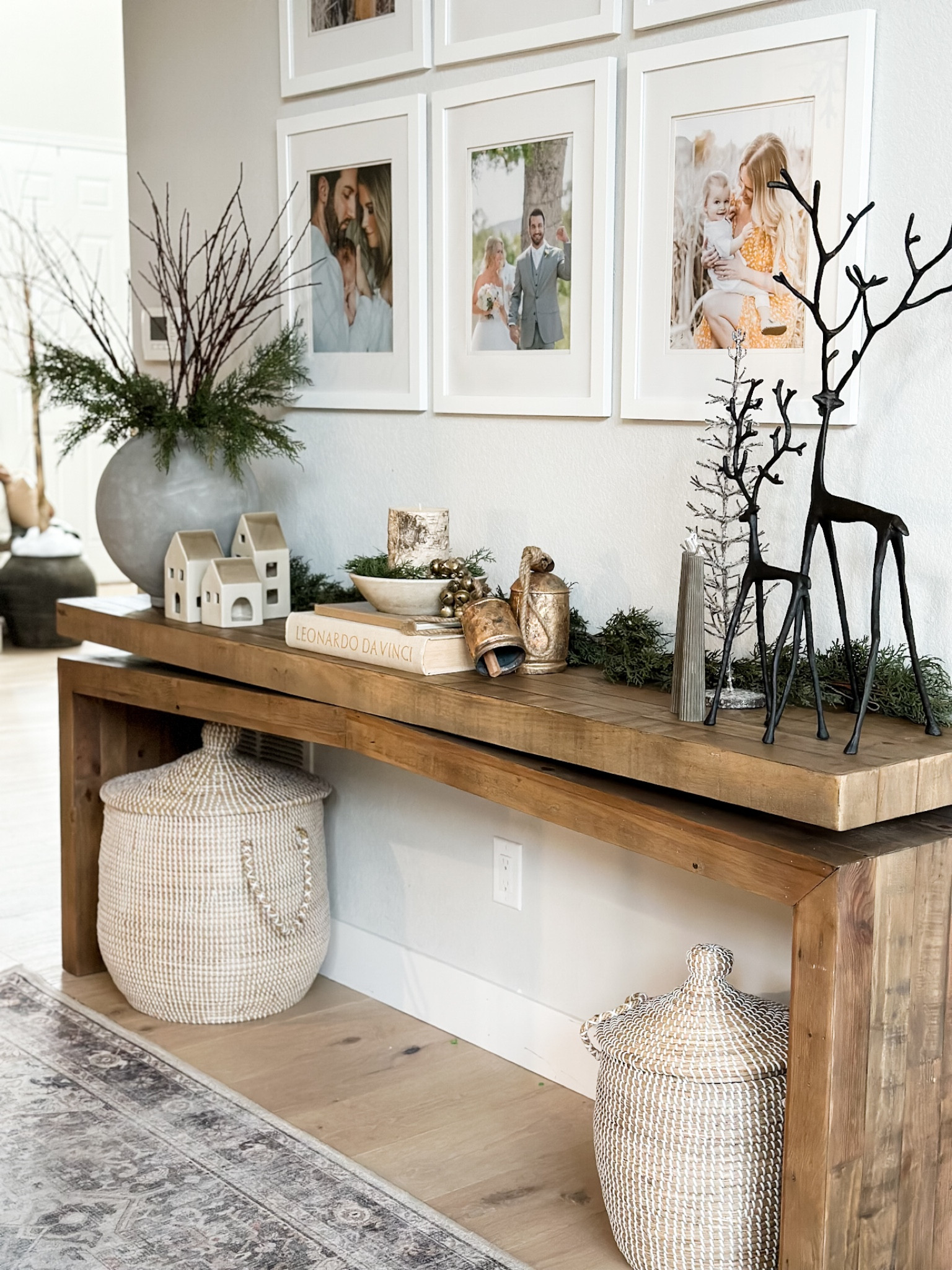 All wood console table store