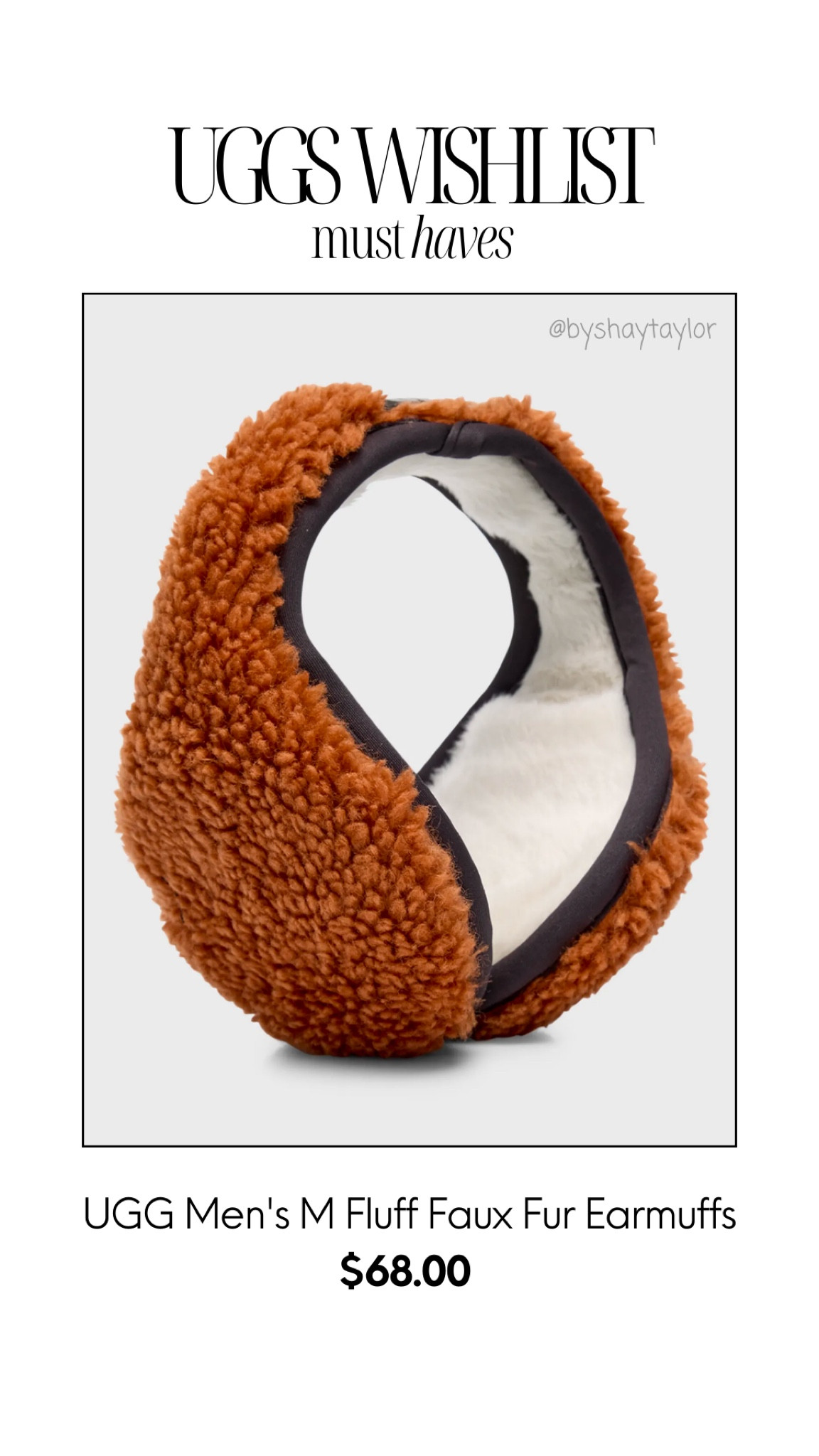 UGG Men's M Fluff Faux Fur Earmuffs curated on LTK