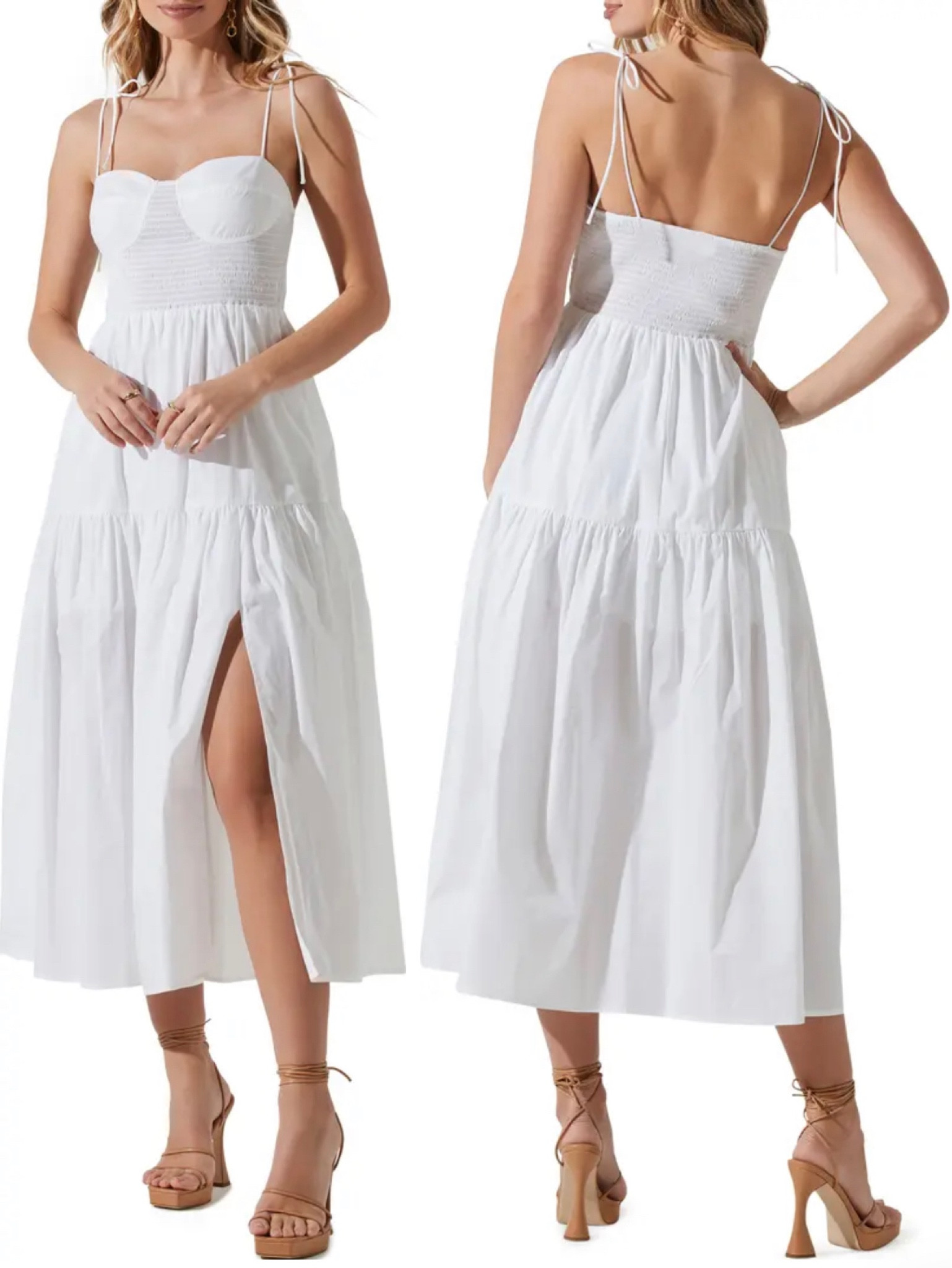 Tie Strap Smocked Bodice Sundress curated on LTK