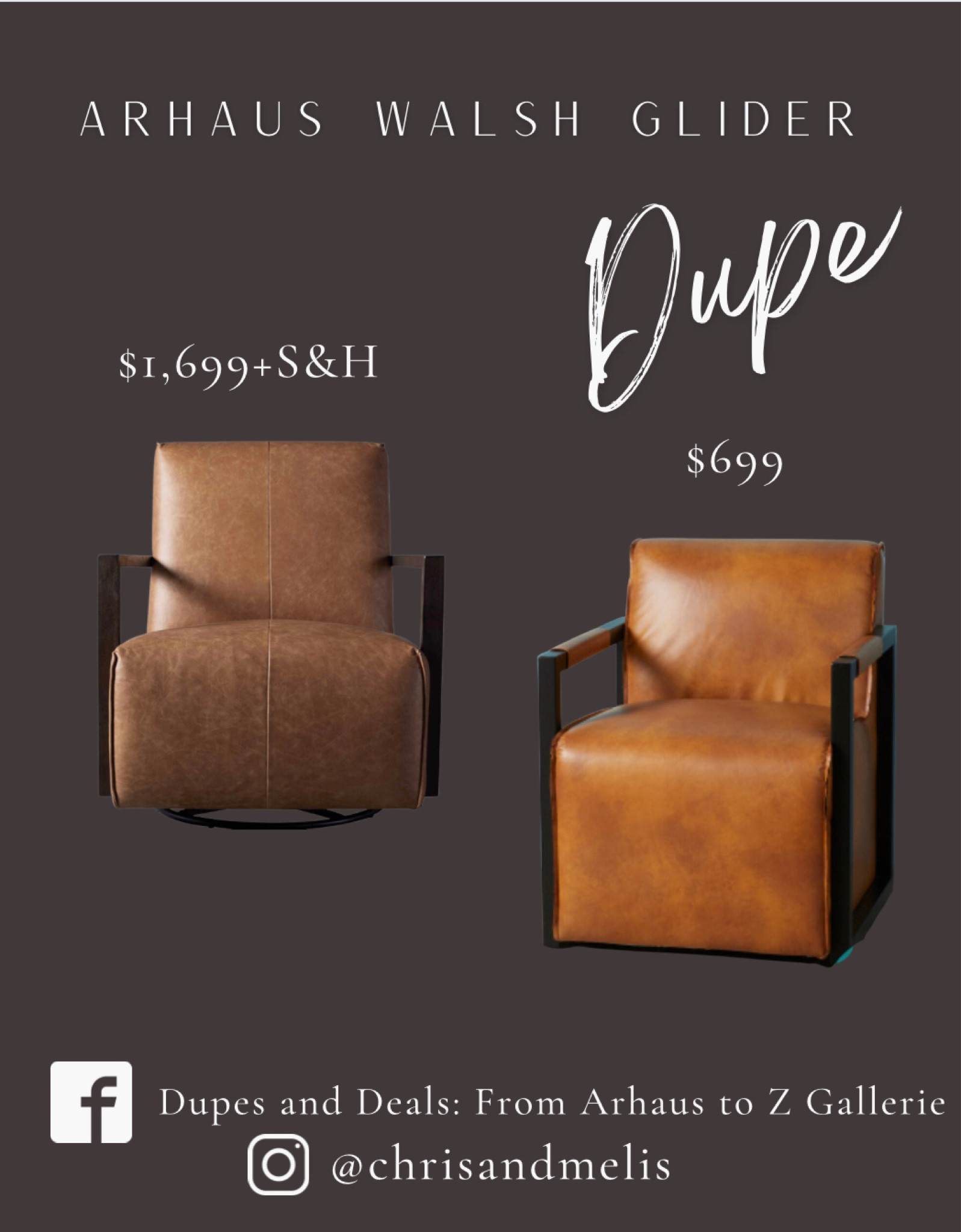 Walsh Leather Glider curated on LTK