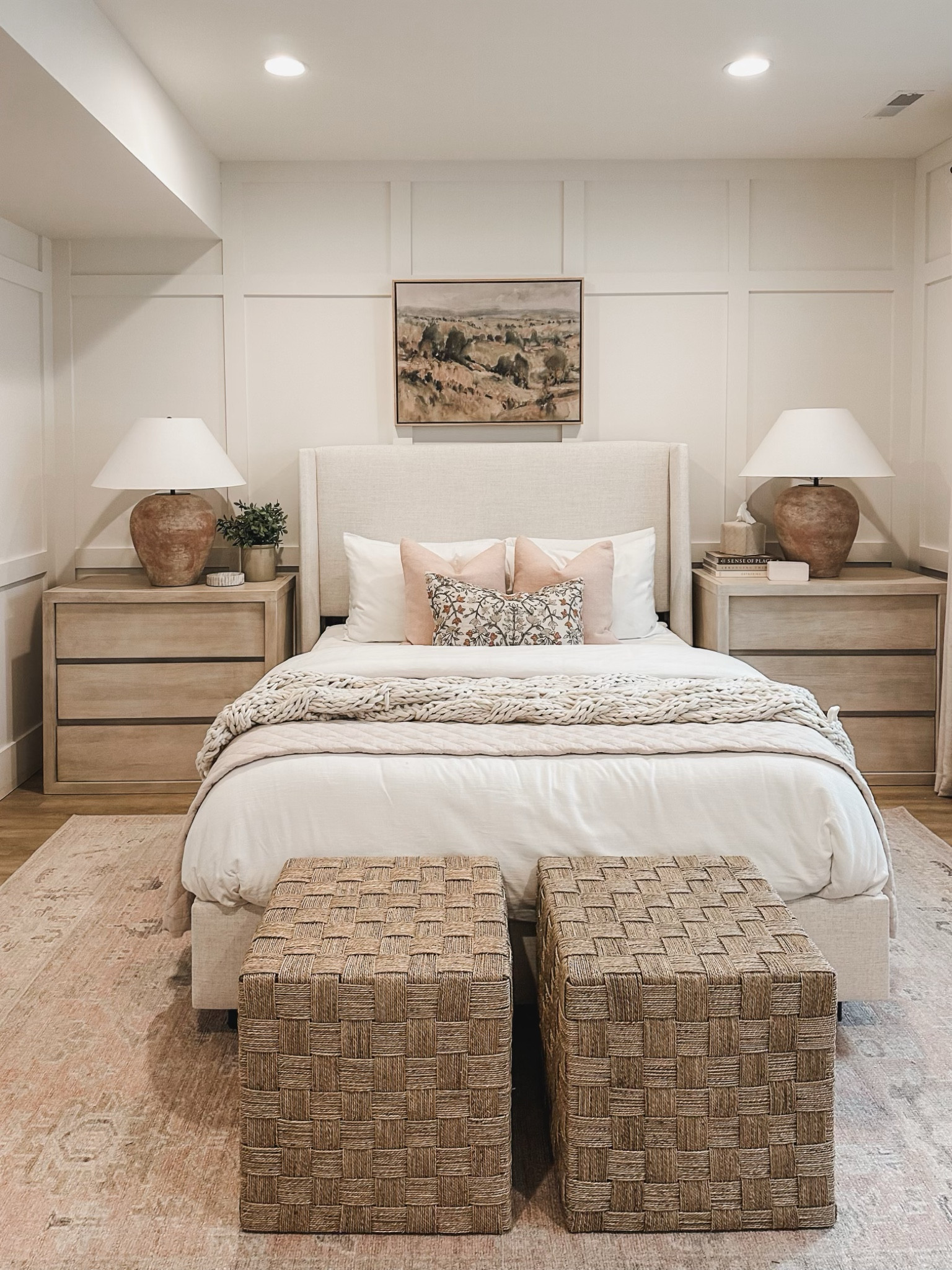 Hanson Upholstered Wingback Bed curated on LTK