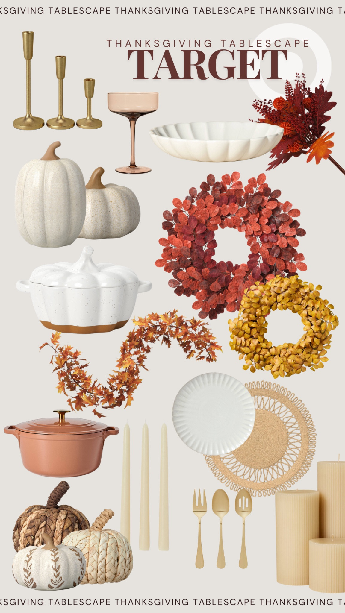 Red Leaf Fall Wreath - Threshold™ curated on LTK
