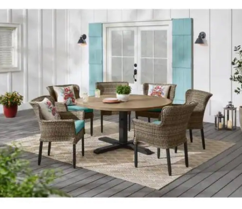 Hampton Bay Devonwood 7-Piece Dark … curated on LTK