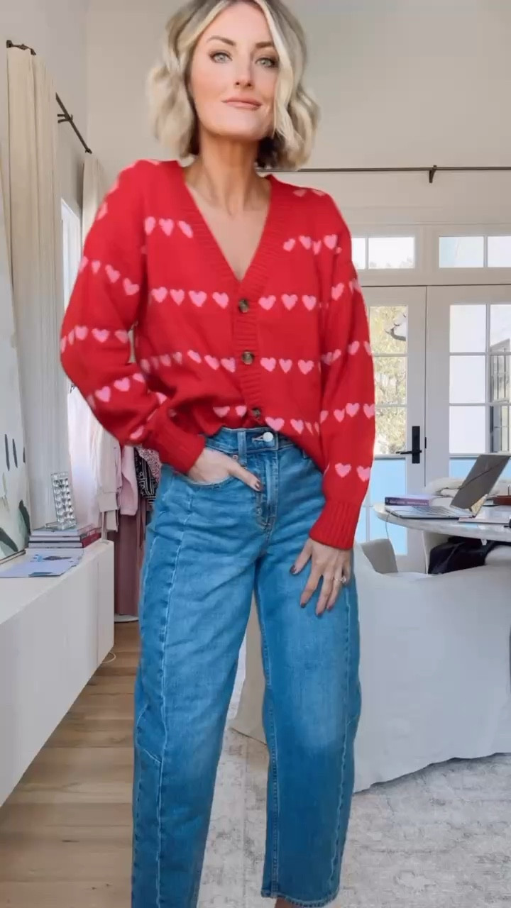 SoSoft Valentine Print Cardigan … curated on LTK