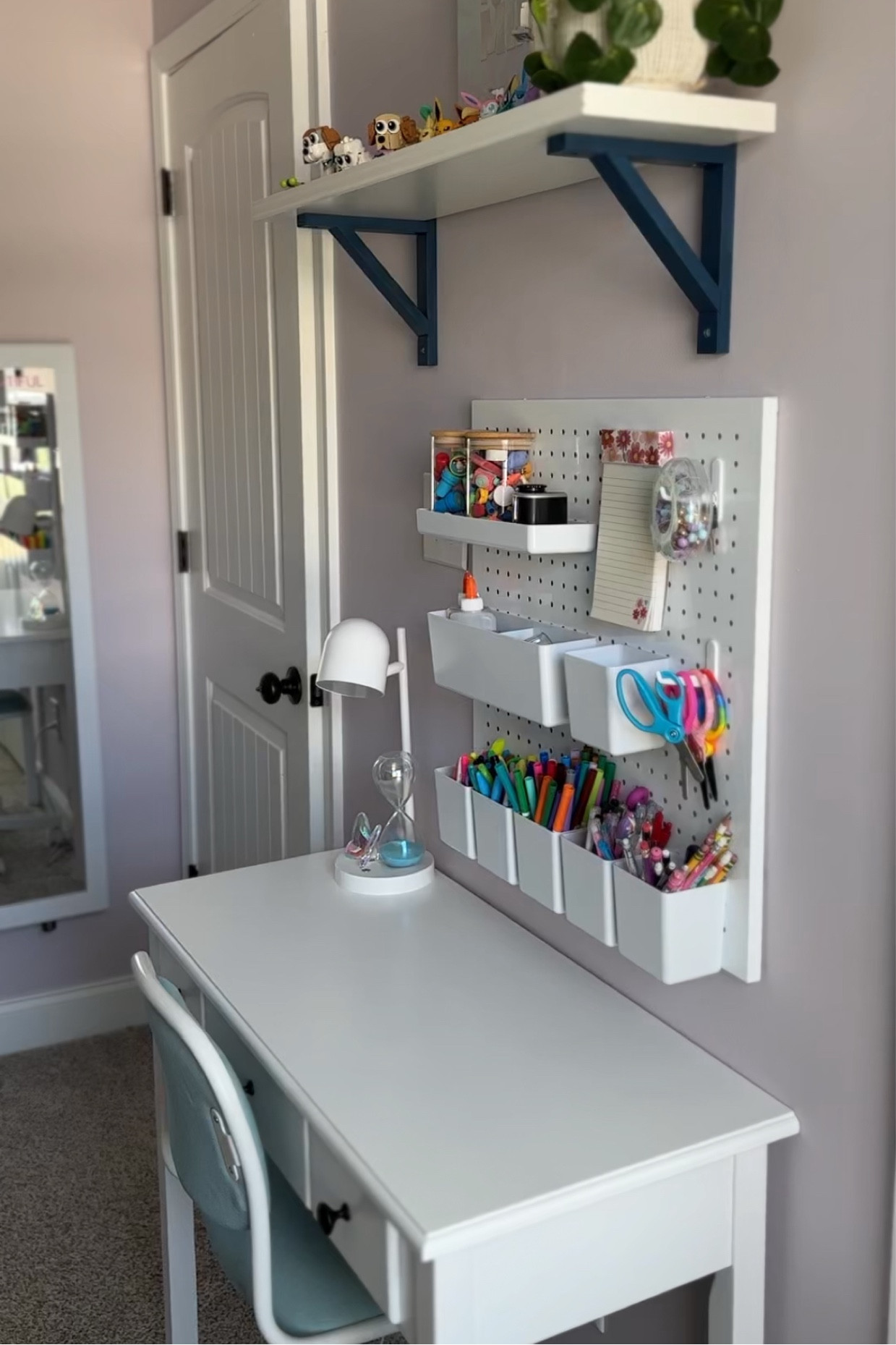 22" x 22" White Metal Pegboard by … curated on LTK