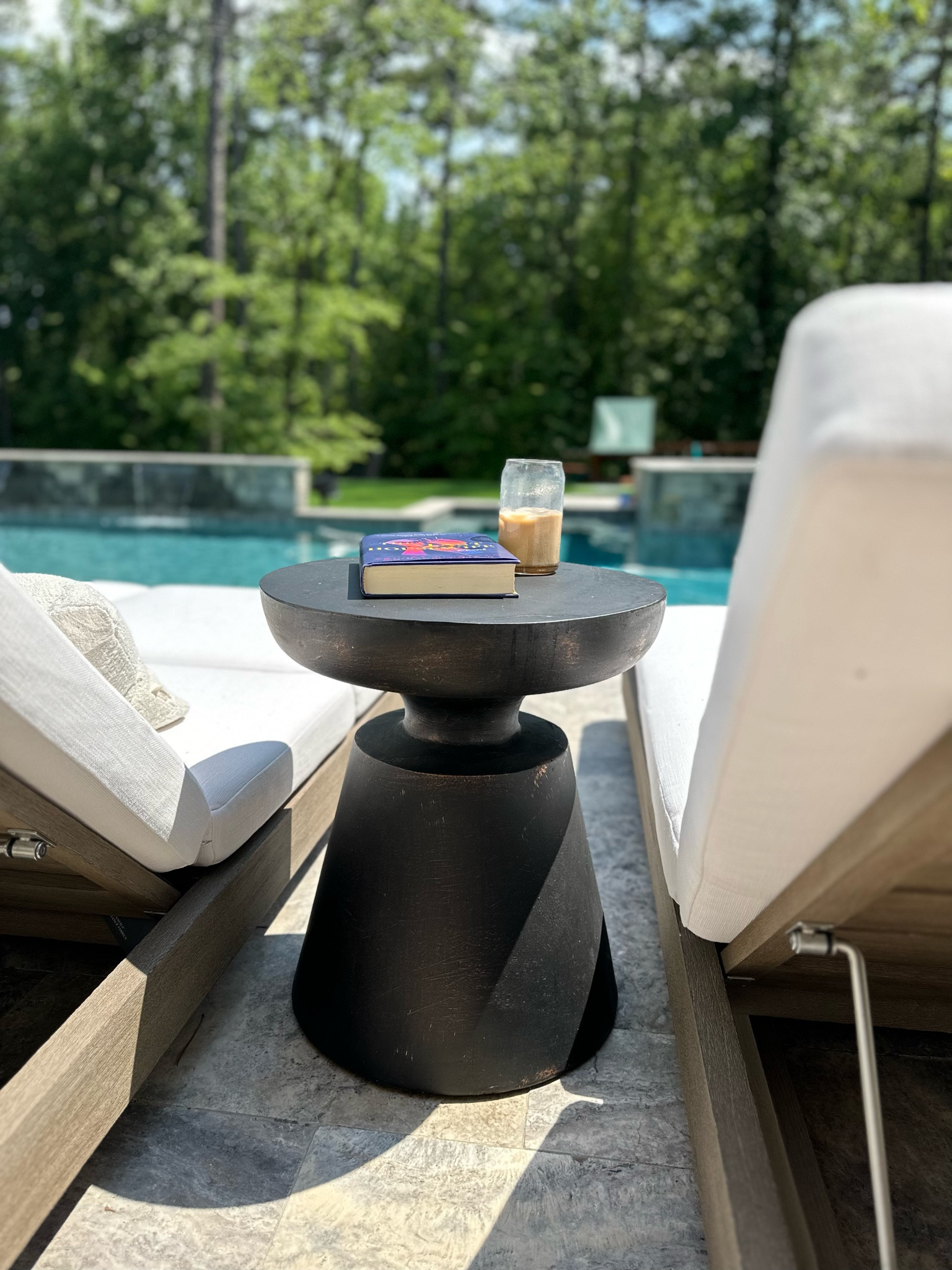 Saoirse Concrete Outdoor Side Table curated on LTK