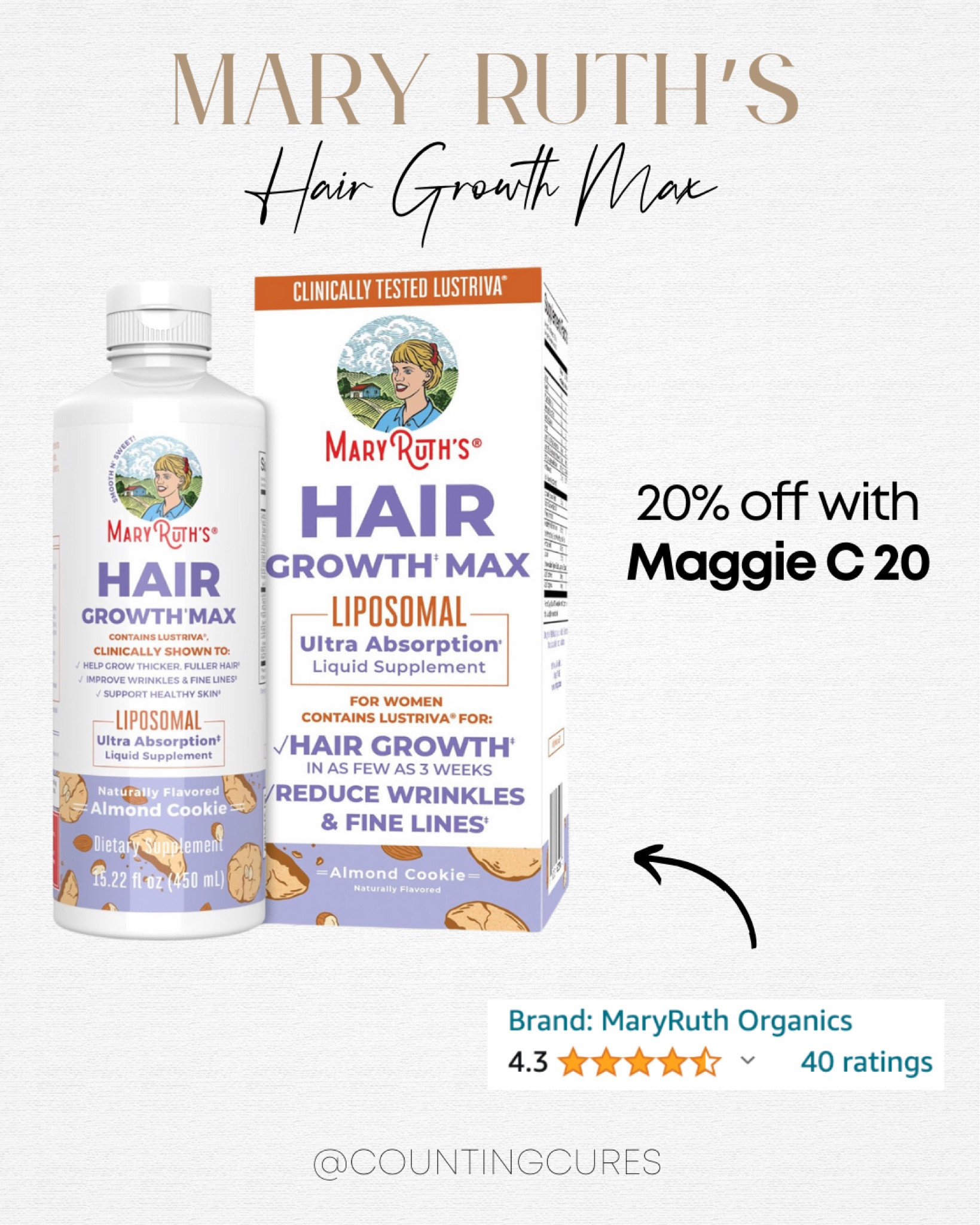 MaryRuth's Women's Hair Growth MAX … curated on LTK