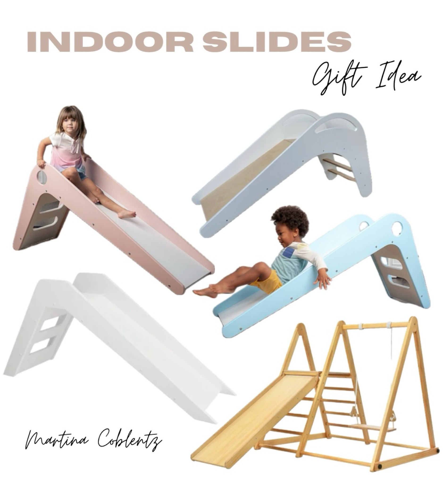 Kids Wooden Indoor Slide. Toddlers … curated on LTK