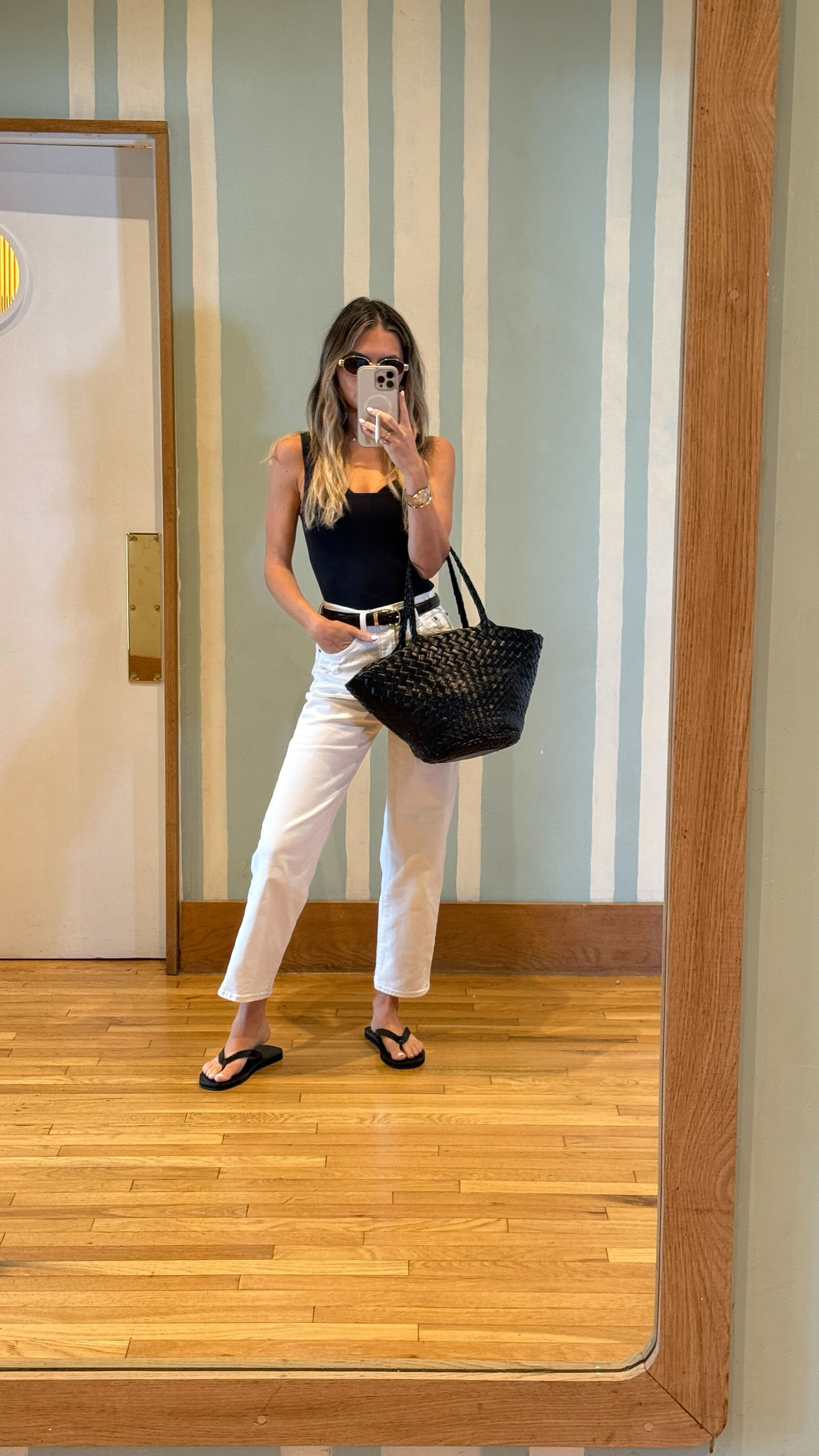 Egola woven leather tote curated on LTK