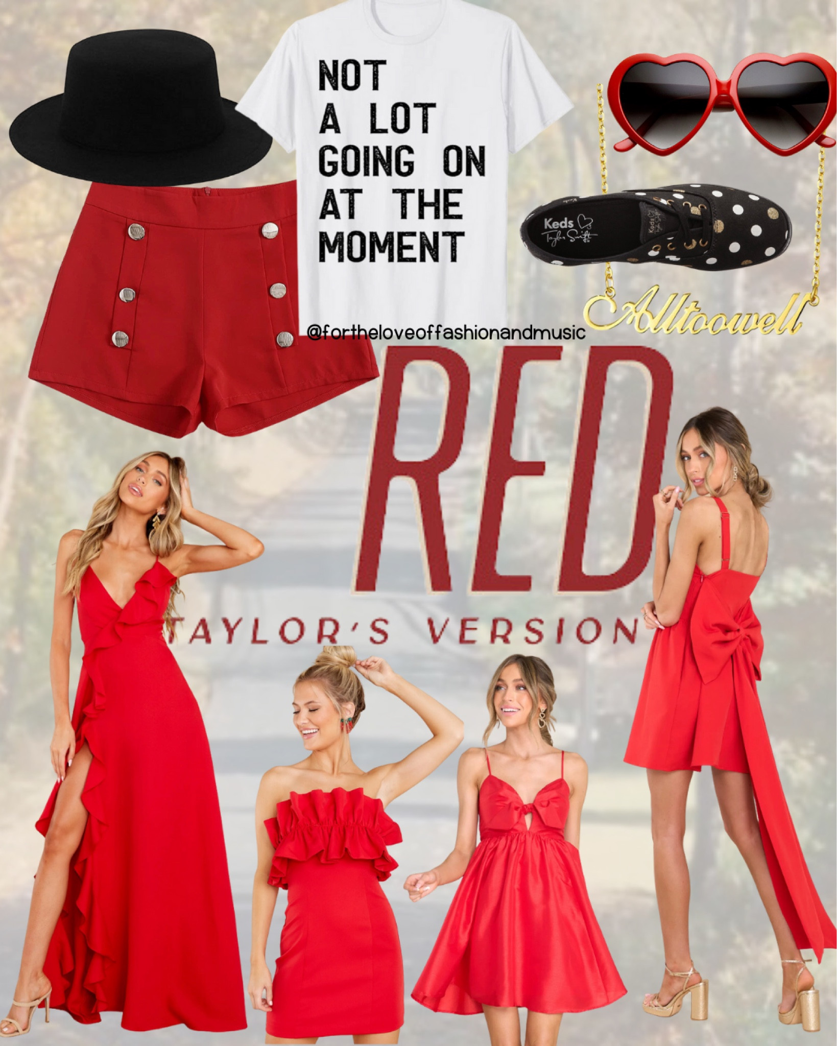 Taylor Swift Red Concert Outfits
