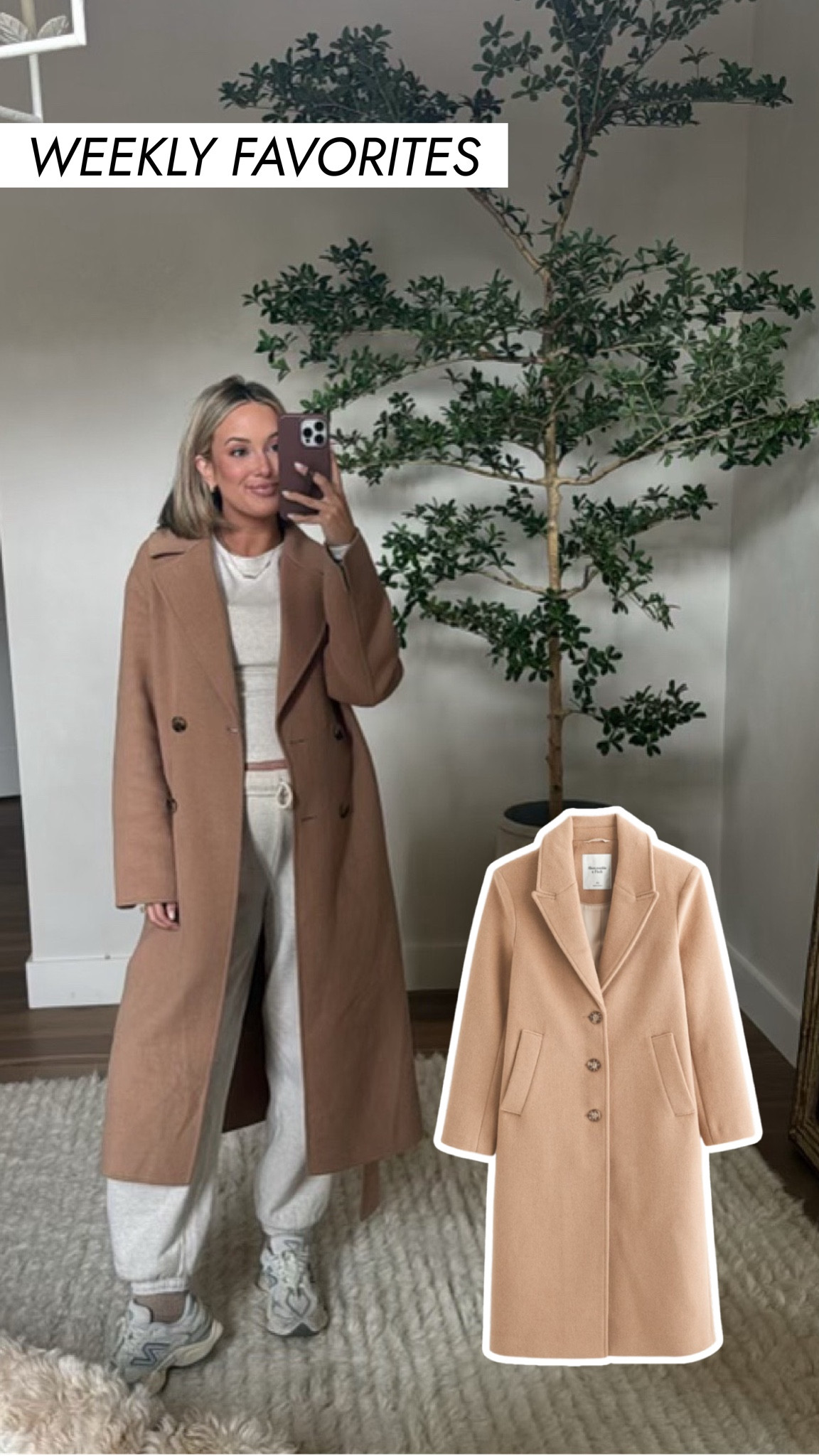 Women's Wool-Blend Tailored Topcoat curated on LTK