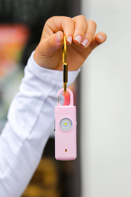 Pink Personal Alarm Flashlight Keychain curated on LTK