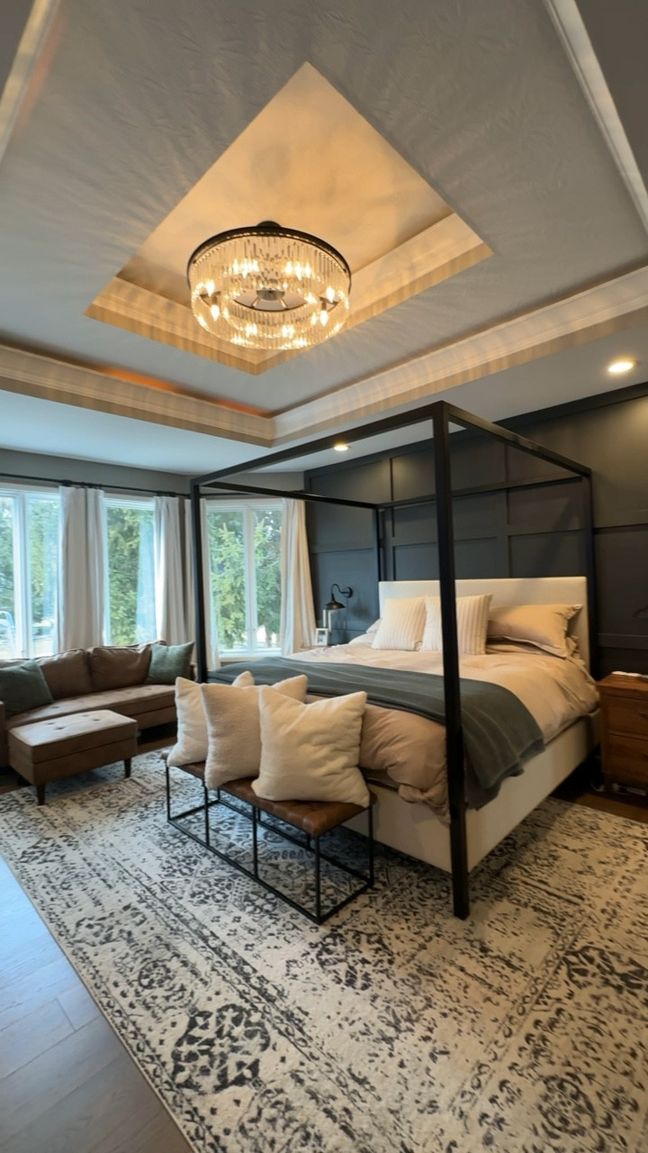 Atwell Metal Canopy Bed curated on LTK