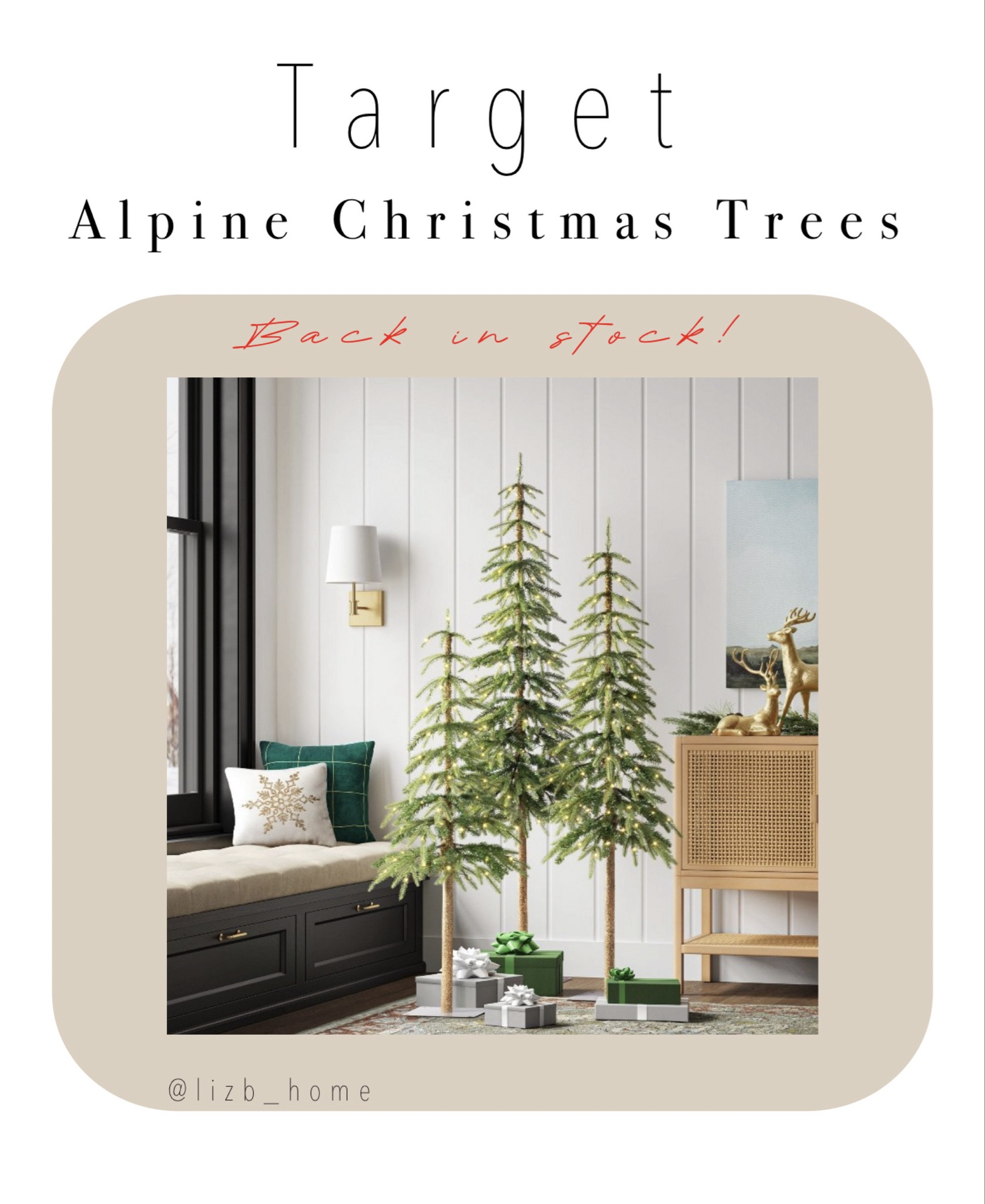 Pre-Lit LED Downswept Alpine … curated on LTK