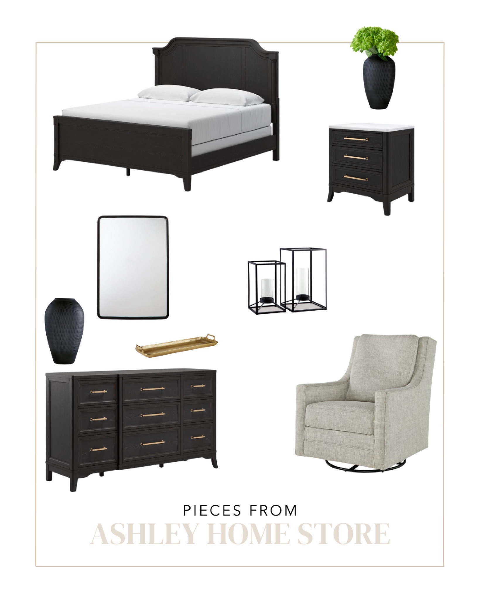 Welltern King Panel Bed curated on LTK