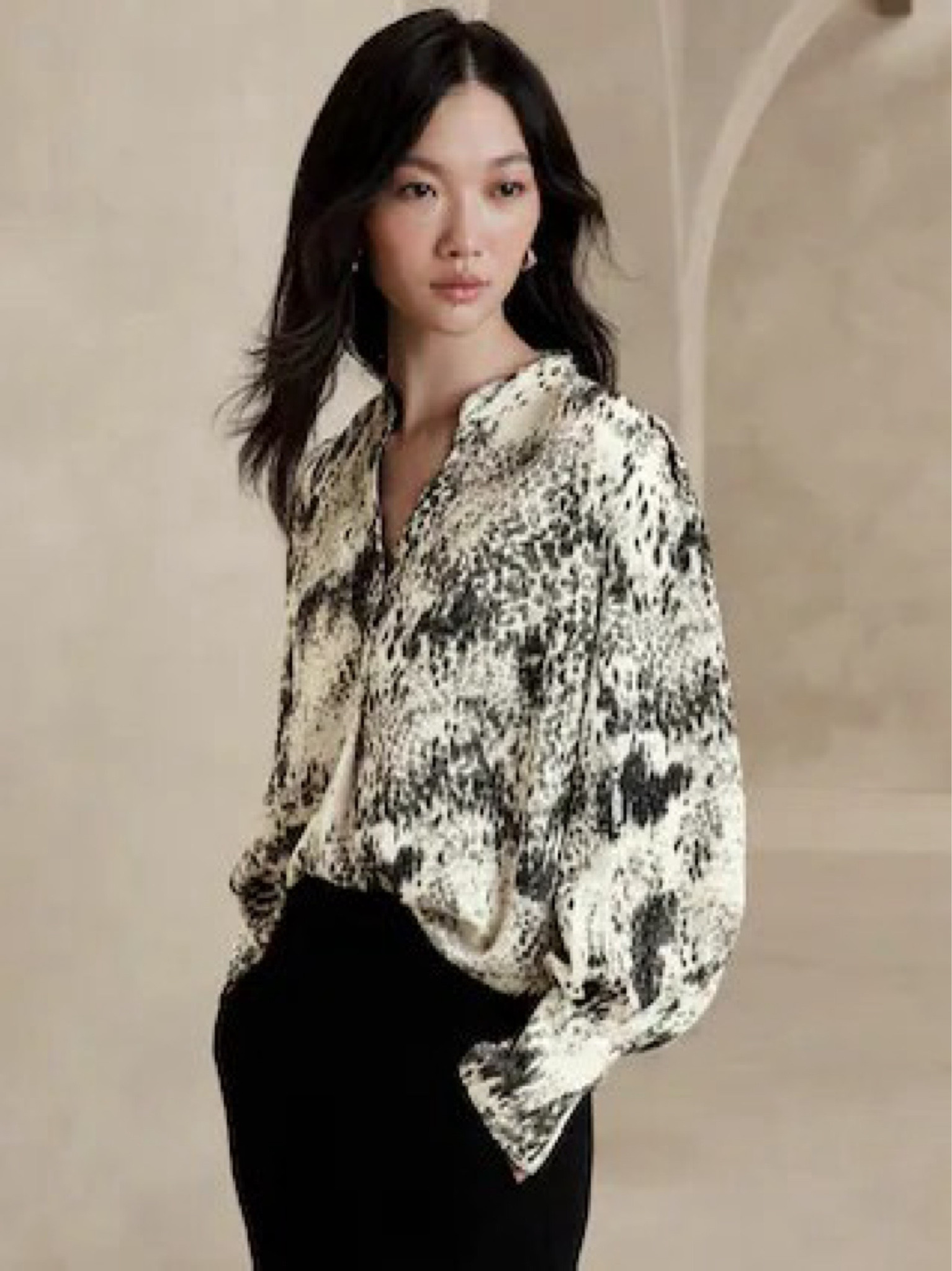 Volume-Sleeve Blouse curated on LTK