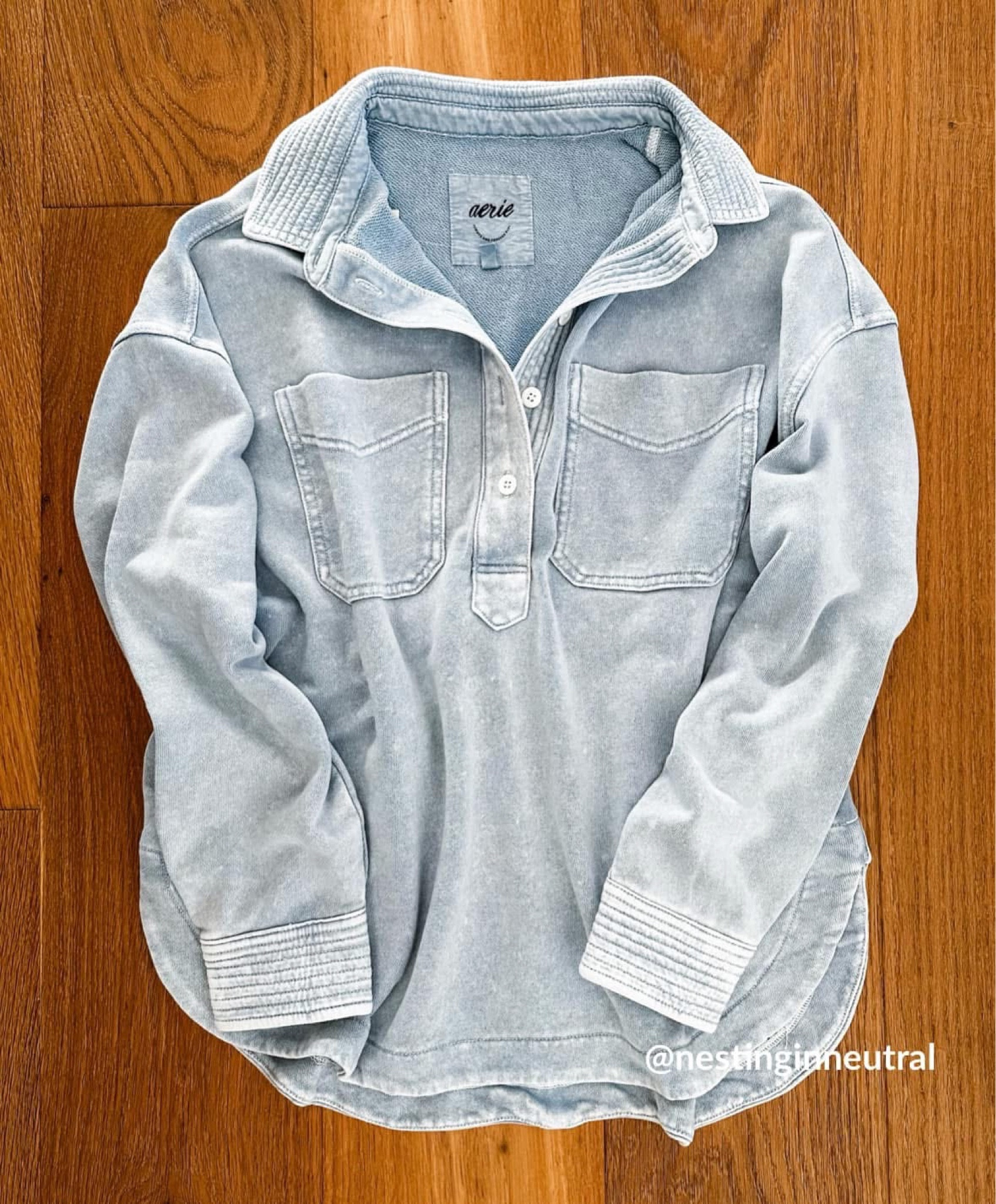 Aerie Popover Polo Sweatshirt curated on LTK