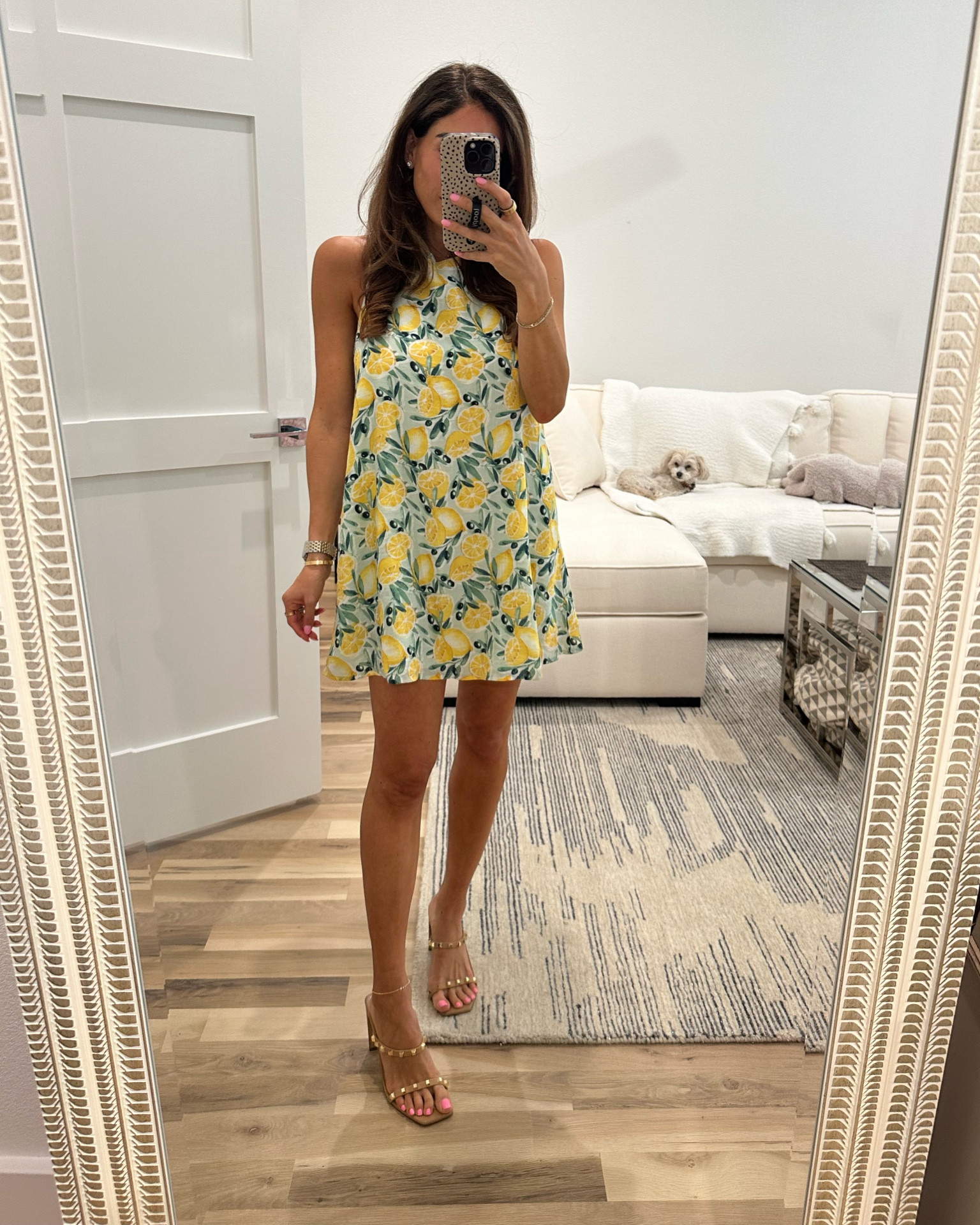 Open-Back Trapeze Mini Dress curated on LTK