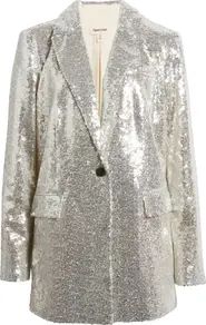 Open Edit Single Breasted Sequin … curated on LTK