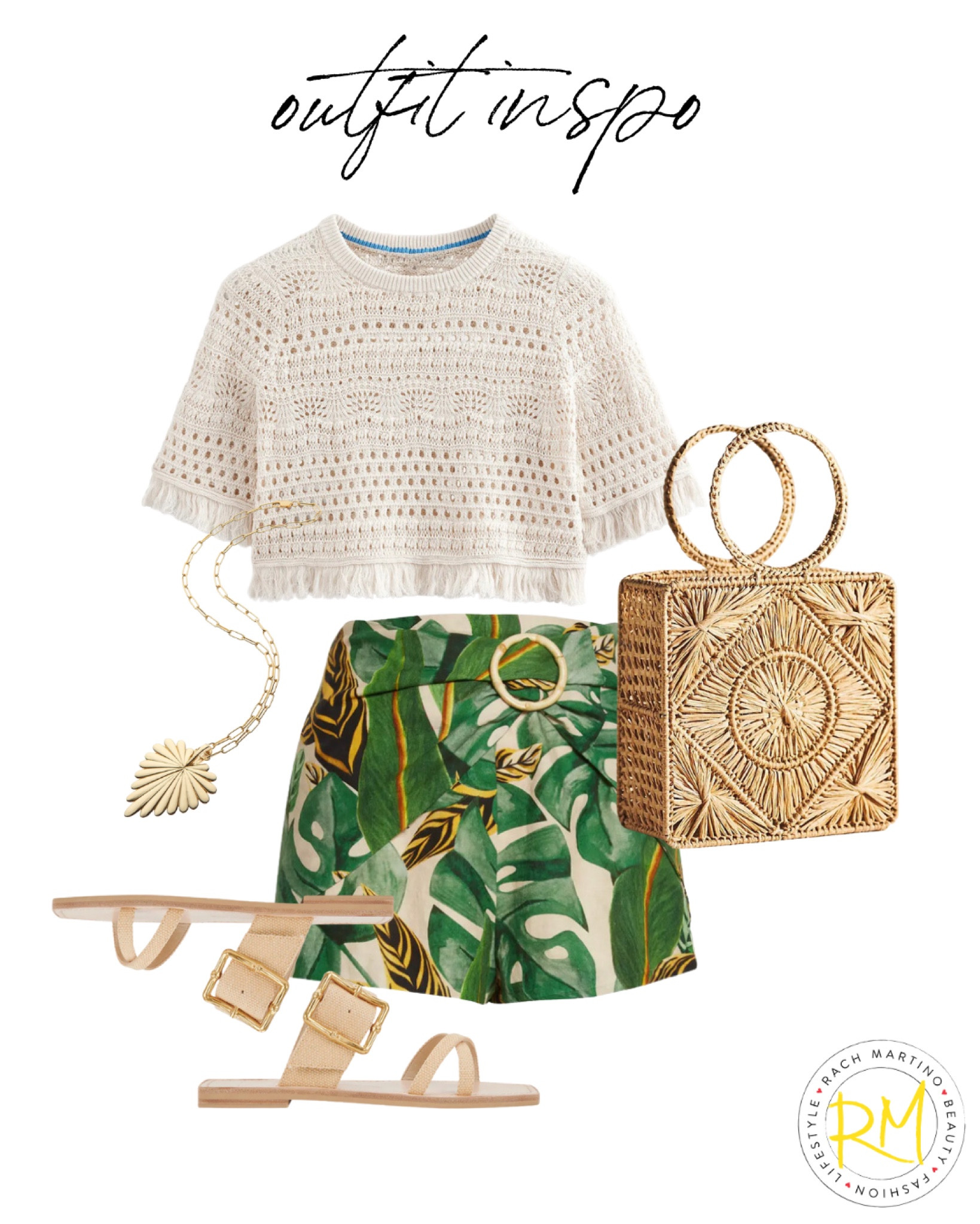 Cropped Fringe Crochet T-Shirt - … curated on LTK