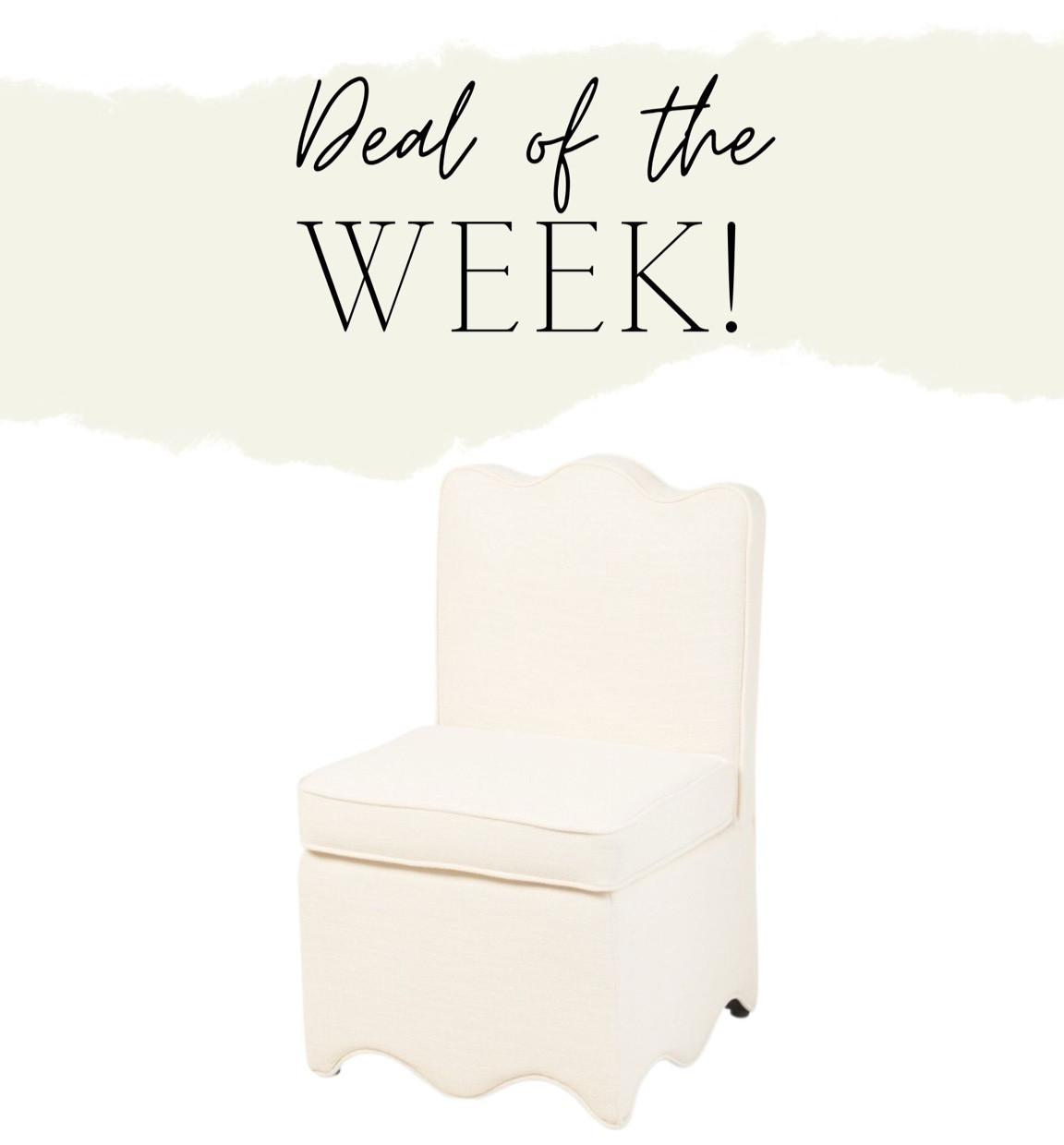 Scalloped Bottom Skirted Dining … curated on LTK